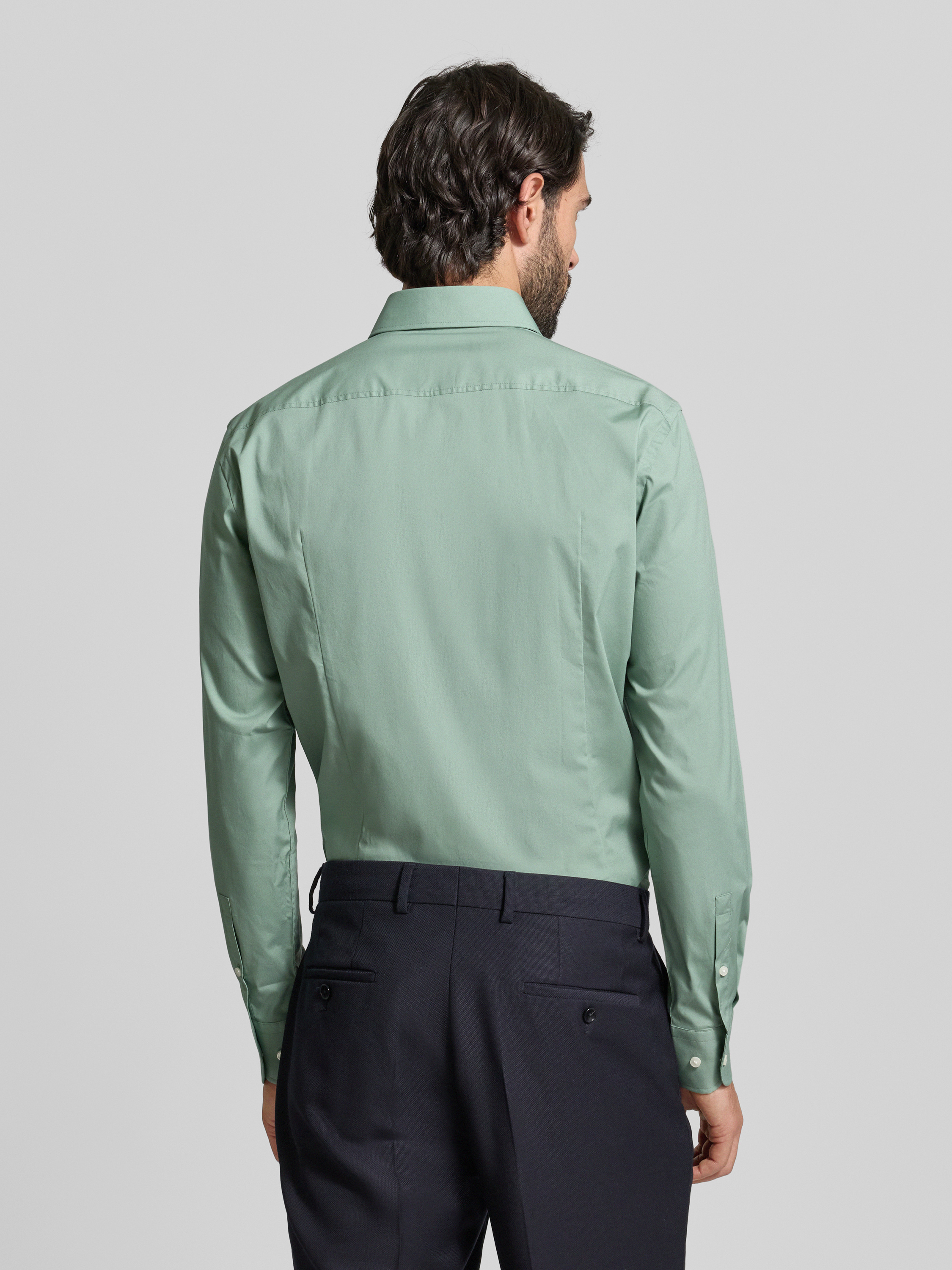 BOSS Slim fit zakelijk overhemd van katoenmix, model 'H-HANK-KENT' in ...