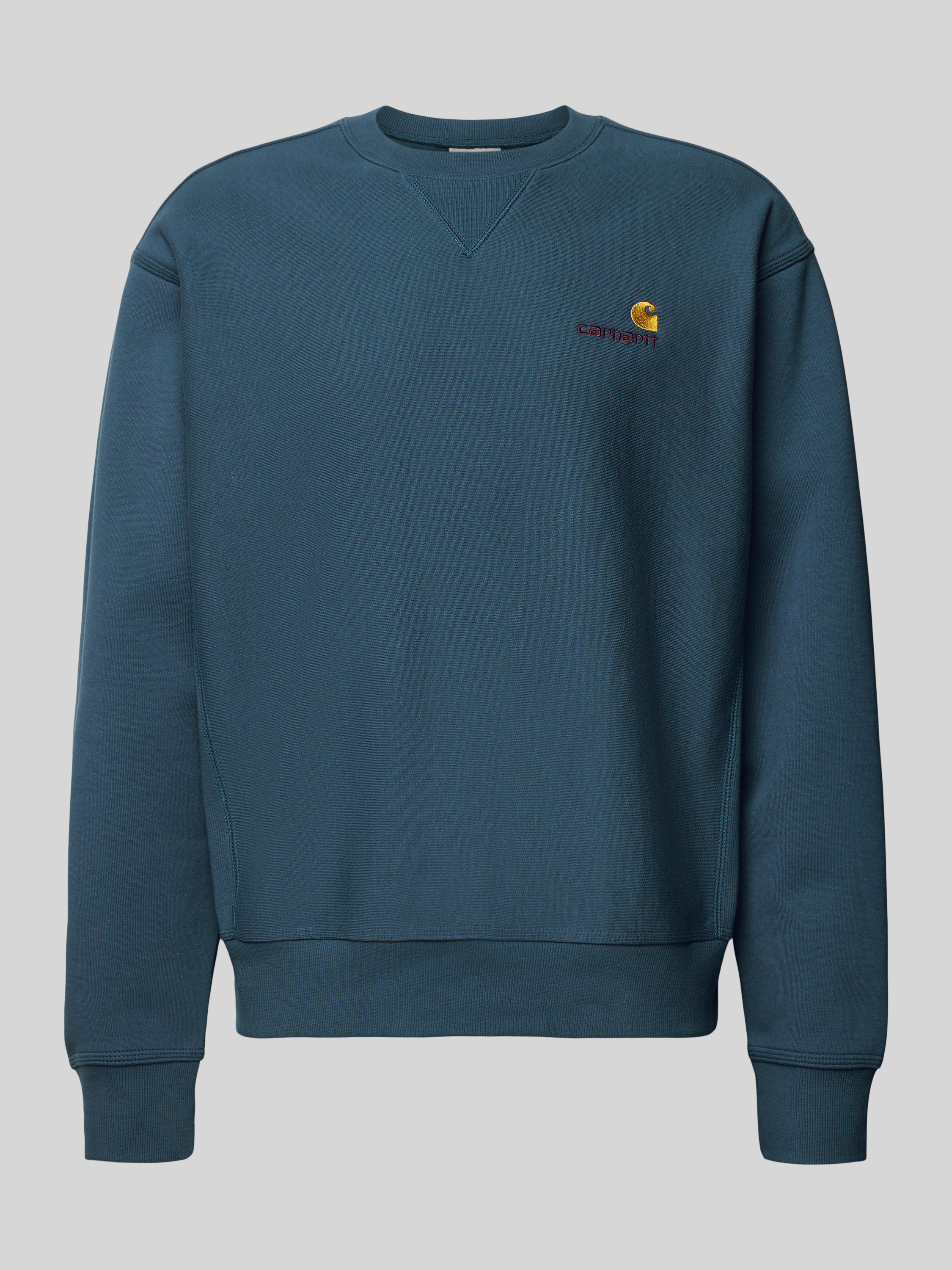 Carhartt Work In Progress Sweatshirt met labelstitching in ijsblauw ...