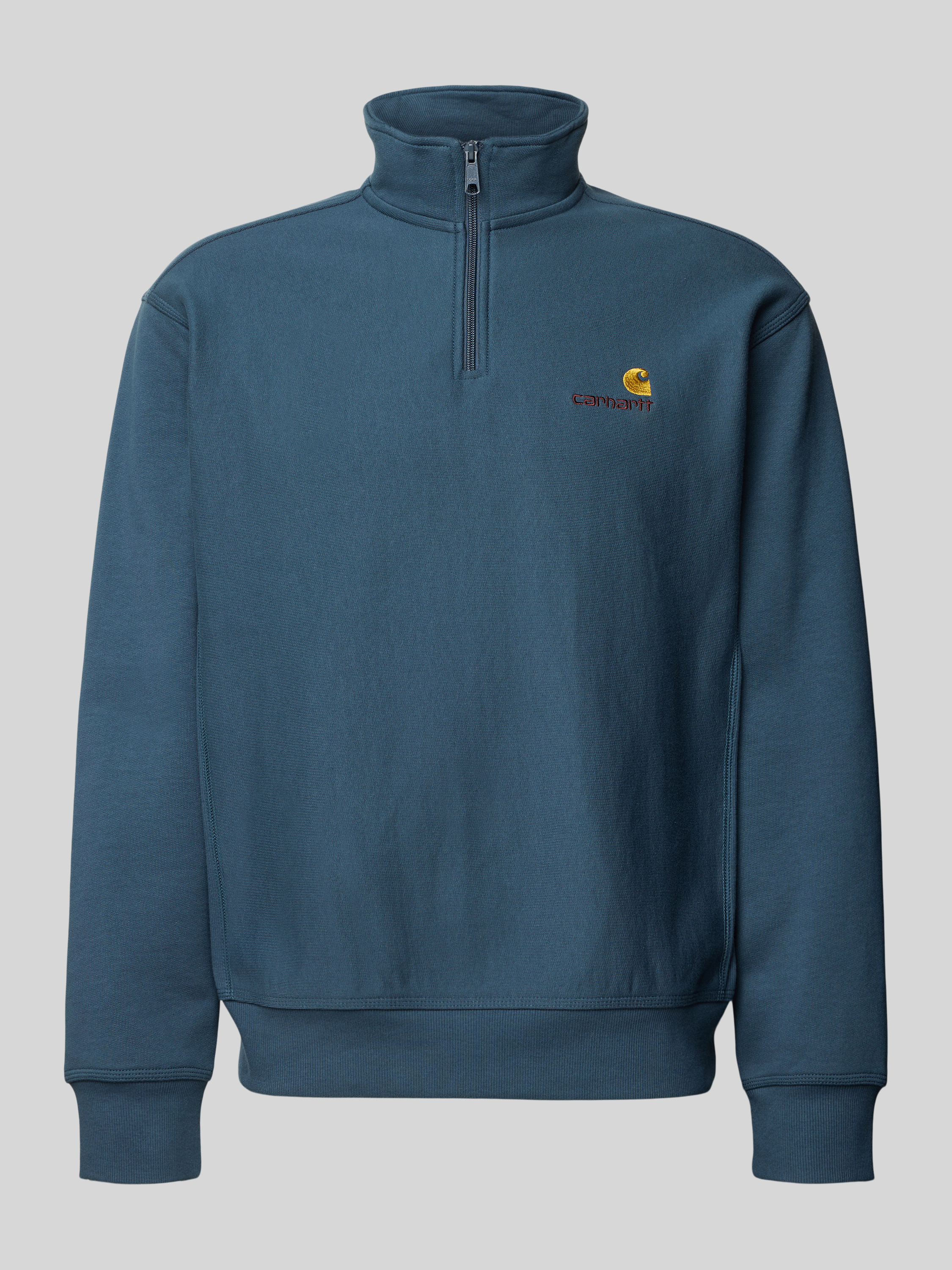 Carhartt Work In Progress Sweatshirt met labelstitching in ijsblauw ...