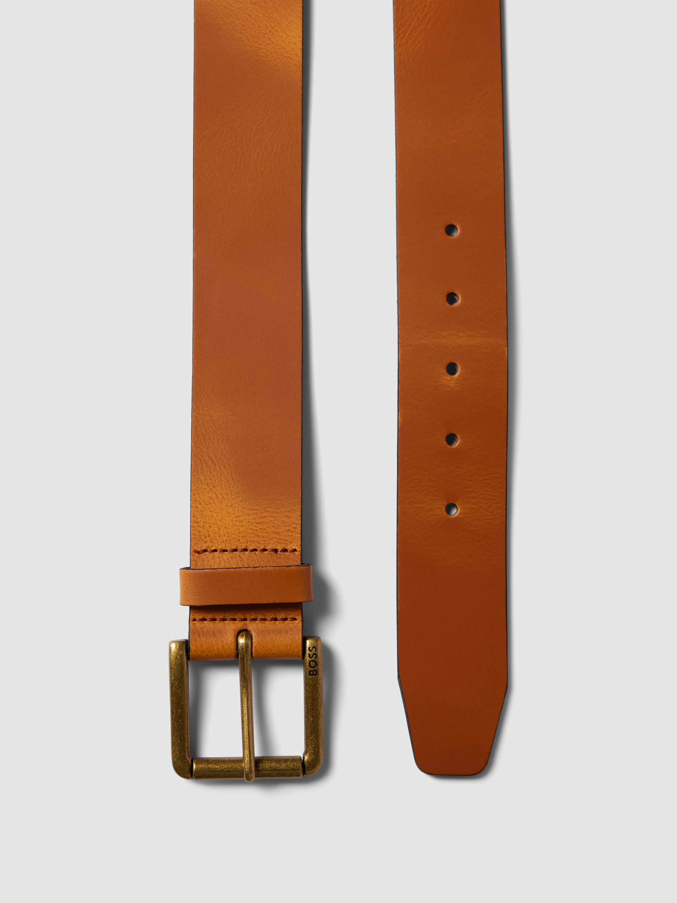 BOSS Riem van runderleer met doornsluiting, model 'Joris' in ...