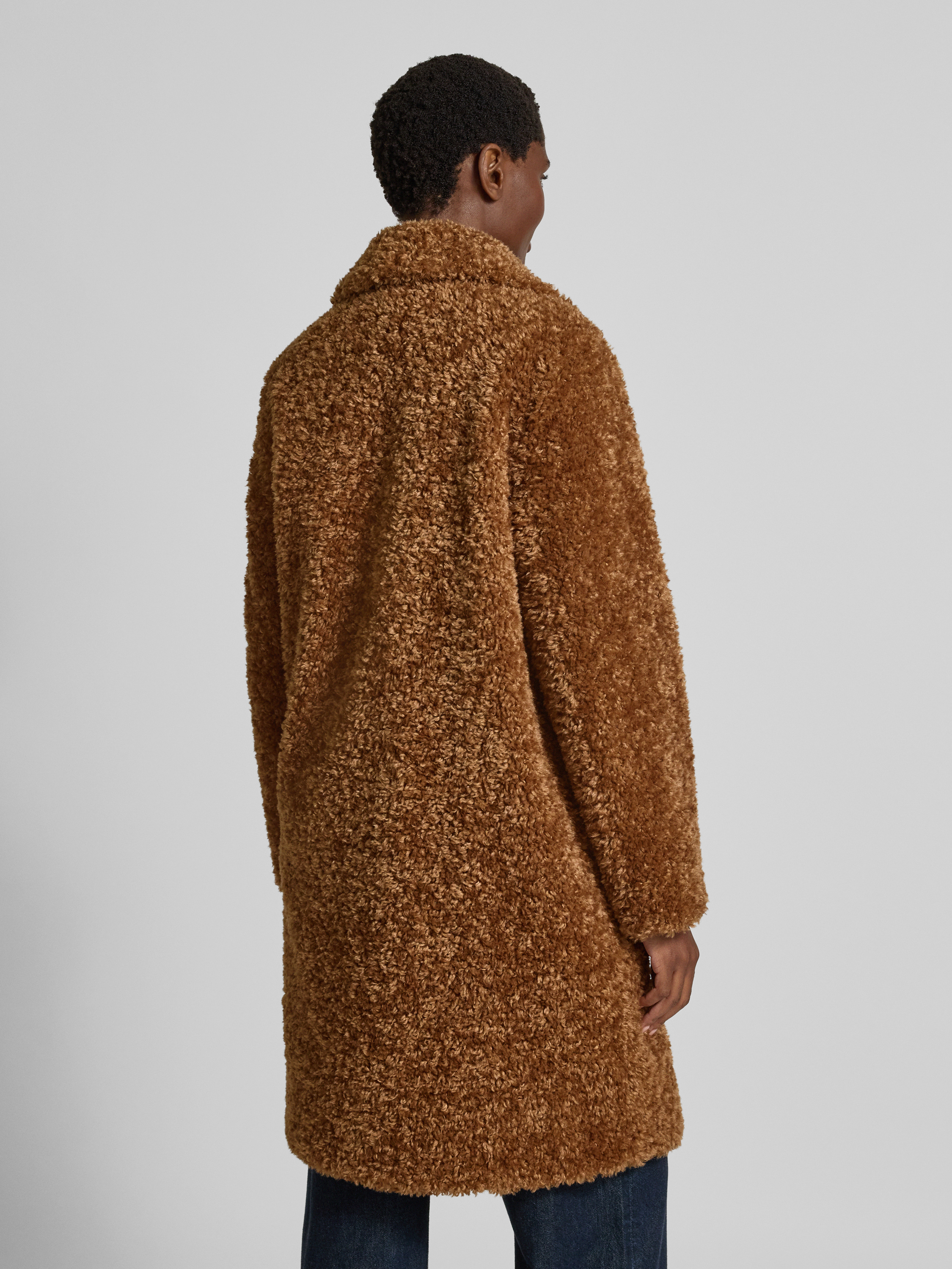 Fuchs Schmitt Teddy-Mantel mit Reverskragen (cognac) online kaufen