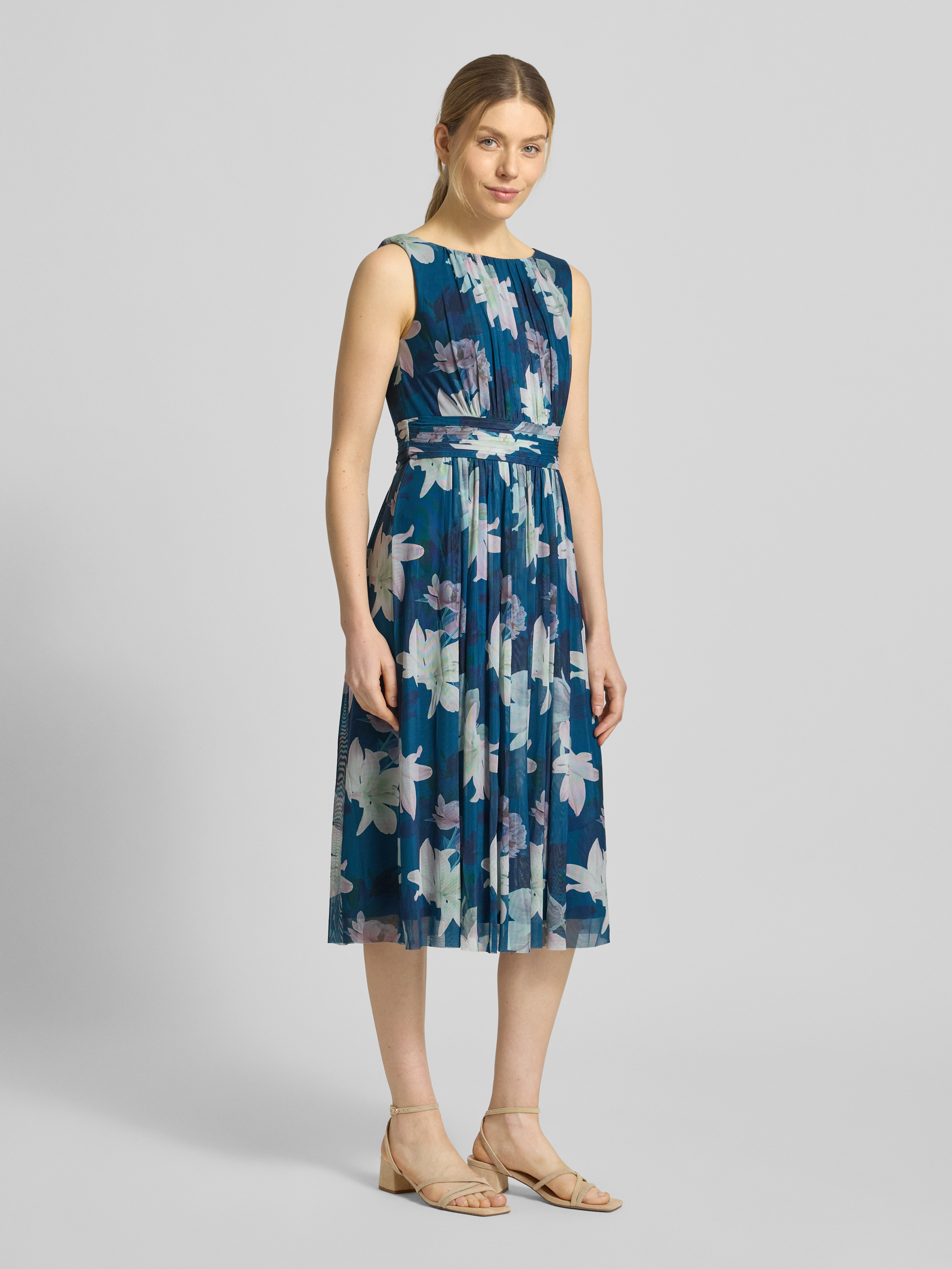Christian Berg Cocktail Cocktailkleid mit Taillenband (ocean melange ...
