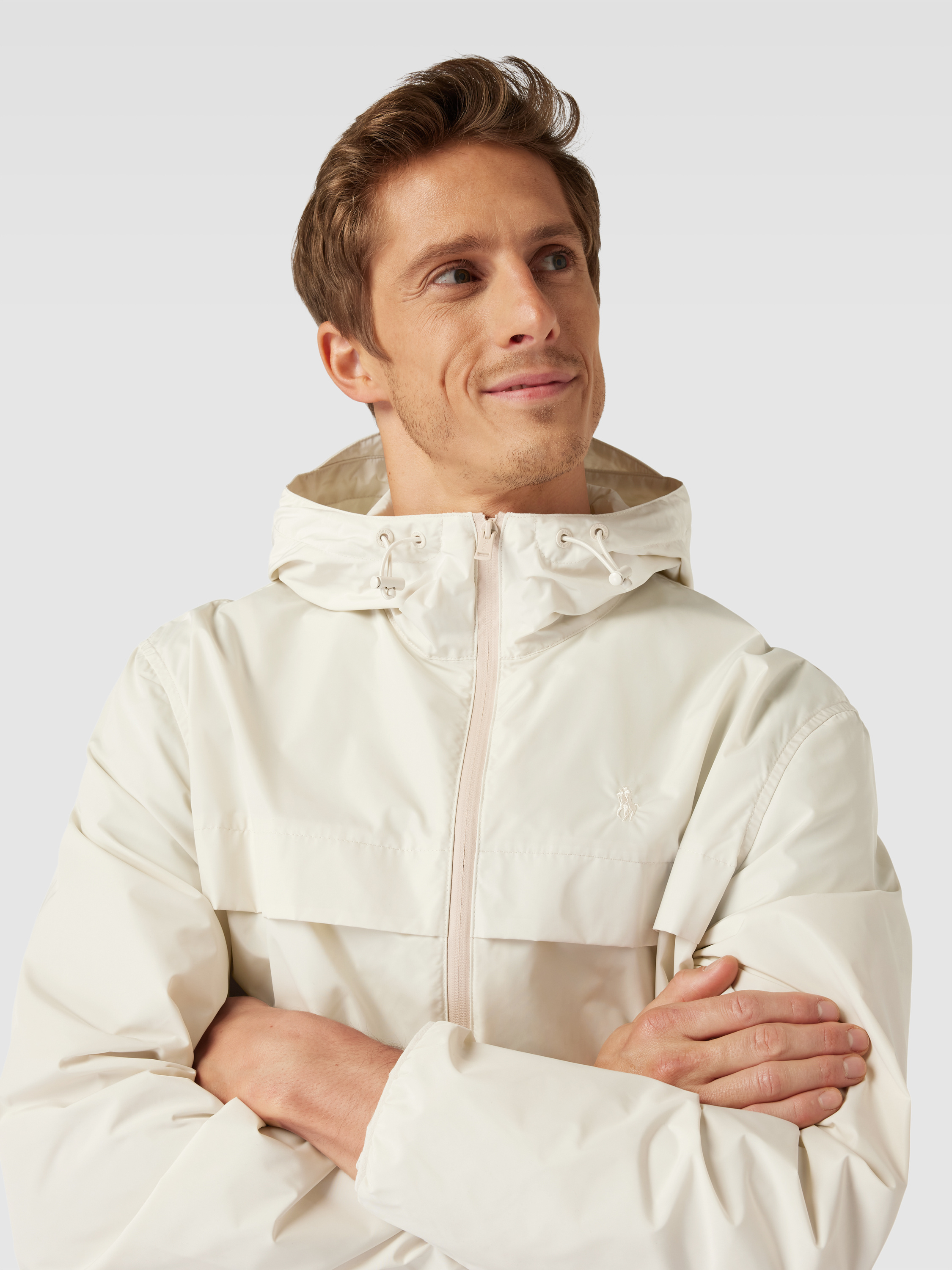 Polo Ralph Lauren Windbreaker mit Label-Stitching (offwhite) online kaufen