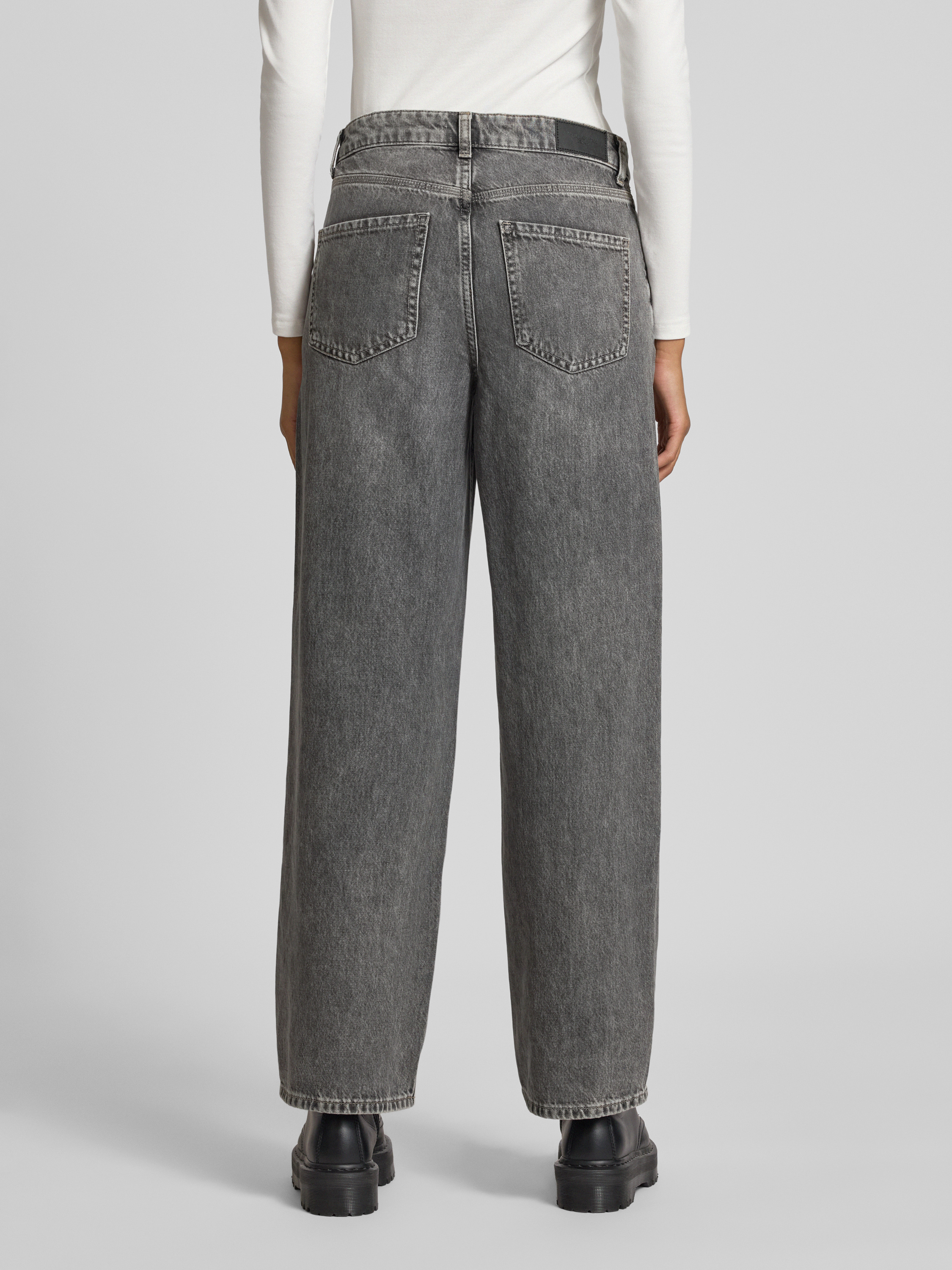 Marc O'Polo Denim Wide Leg Jeans aus reiner Baumwolle (hellgrau) online ...