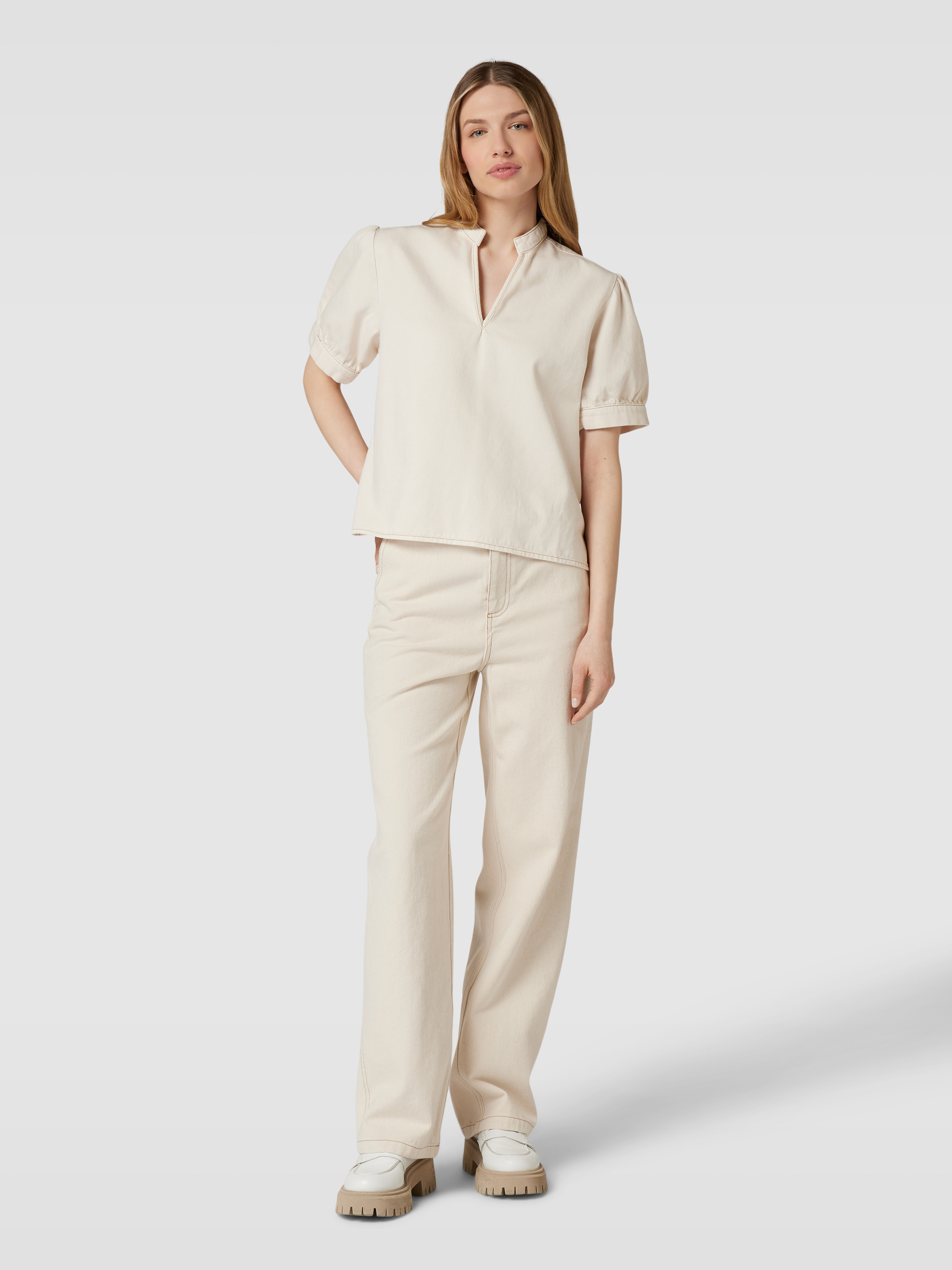Jake*s Studio Woman Broek met Franse steekzakken in ecru online kopen | P&C
