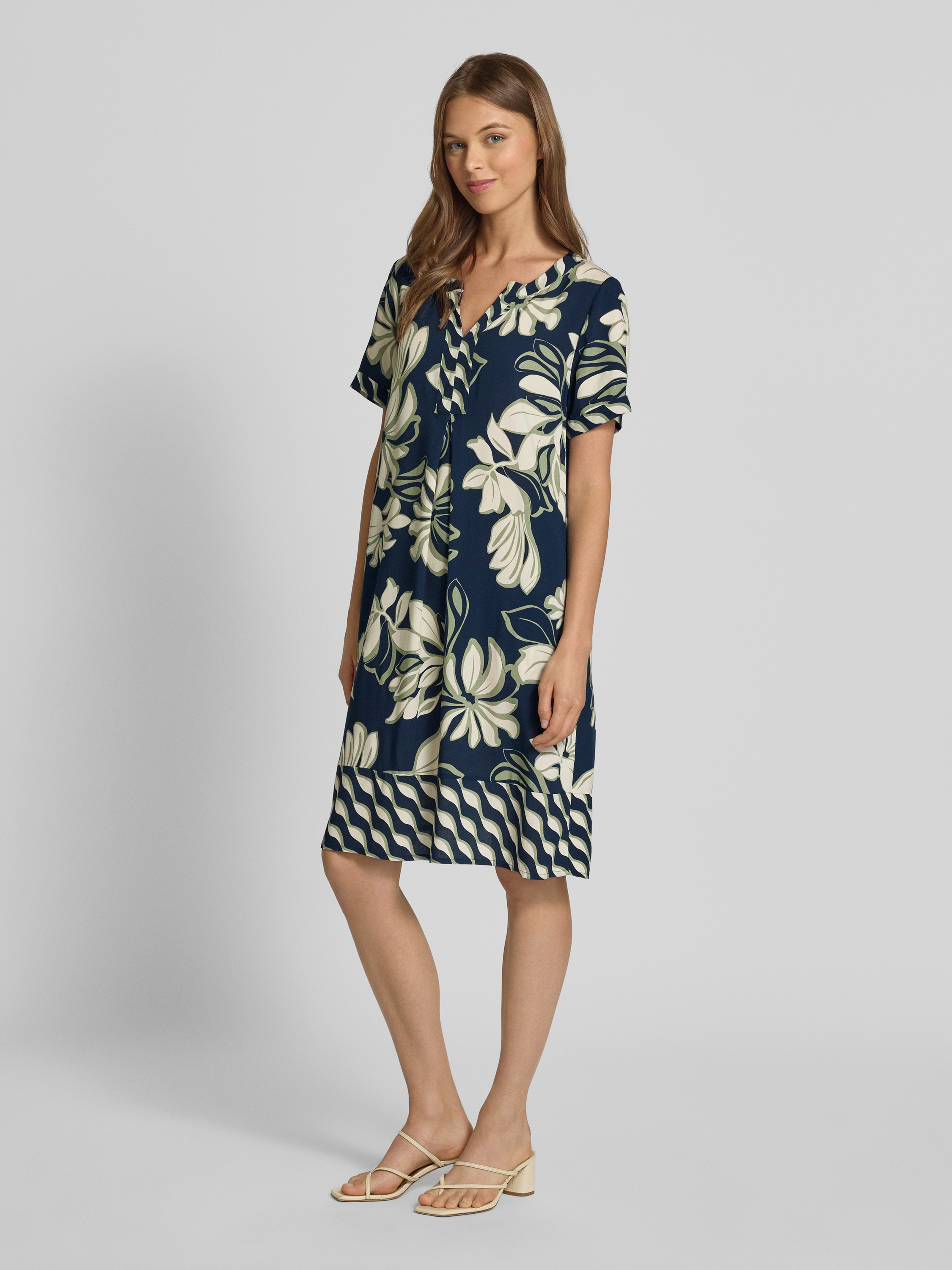 Betty Barclay Knielanges Tunikakleid aus Viskose mit Eingrifftaschen ...