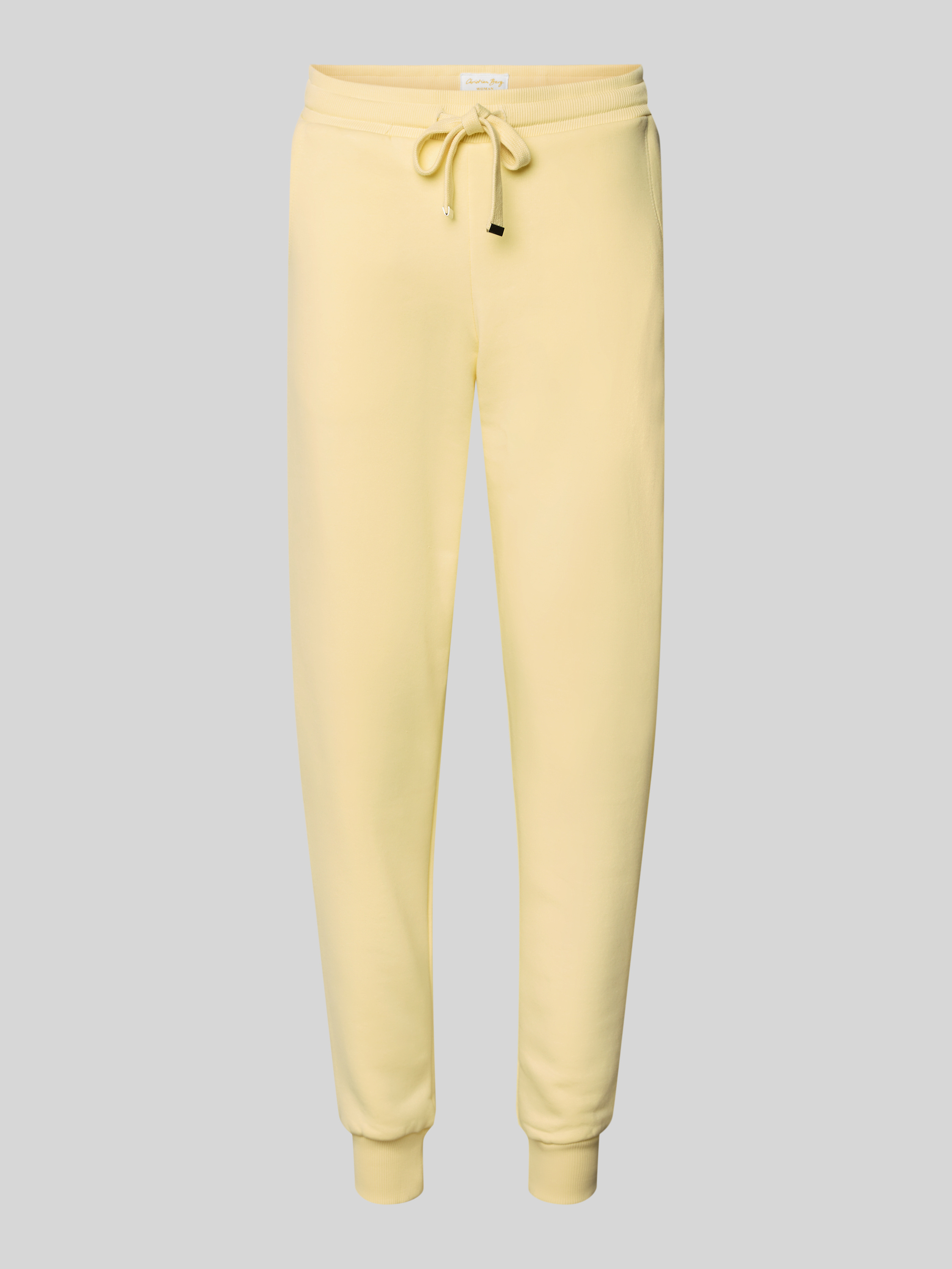 Christian Berg Woman sweatpants met elastische band in lichtgeel online ...