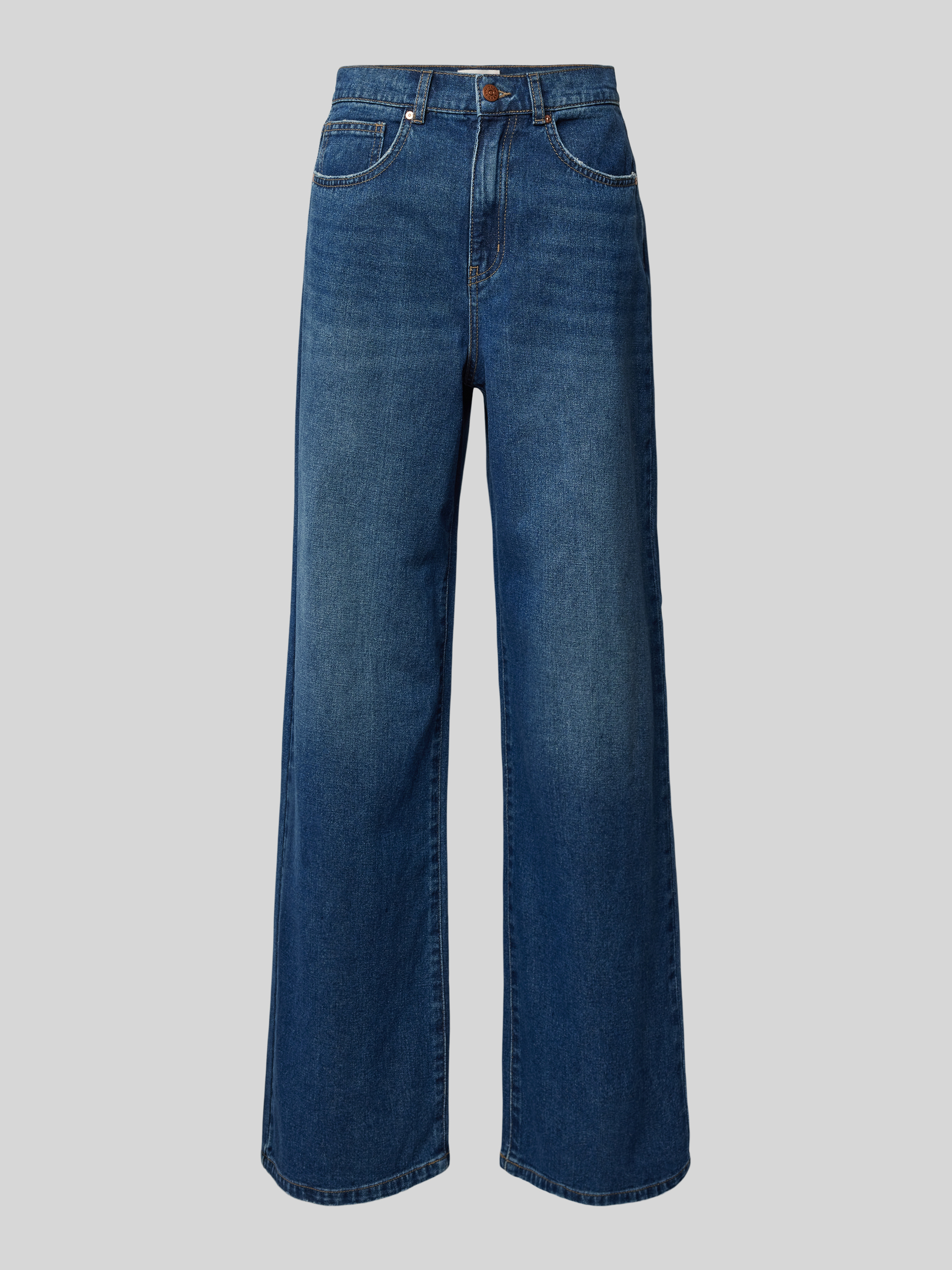 Only Wide Leg Jeans aus reiner Baumwolle mit Kontrastnähten Modell ...