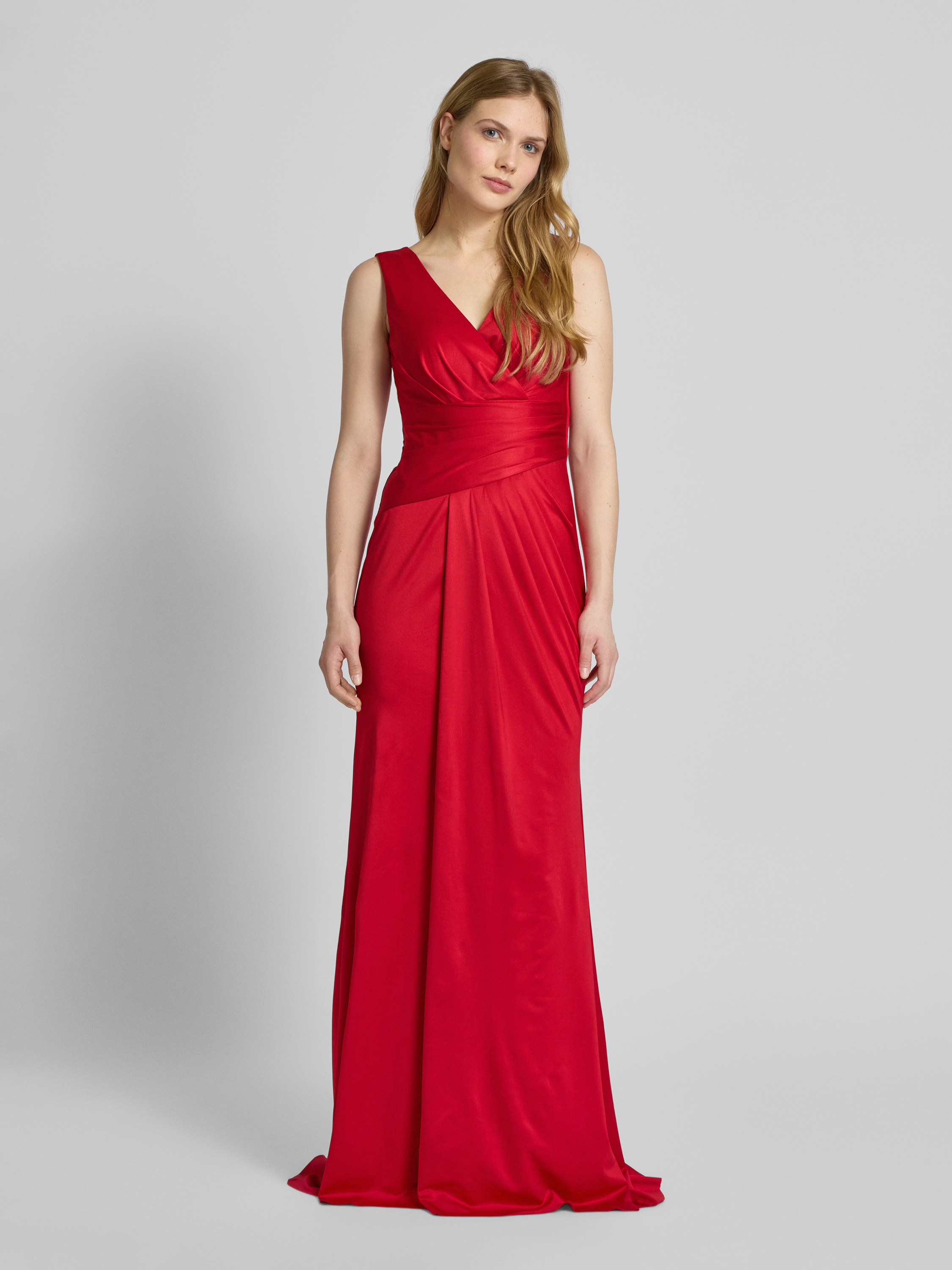 TROYDEN COLLECTION Abendkleid mit V-Aussschnitt (rot) online kaufen