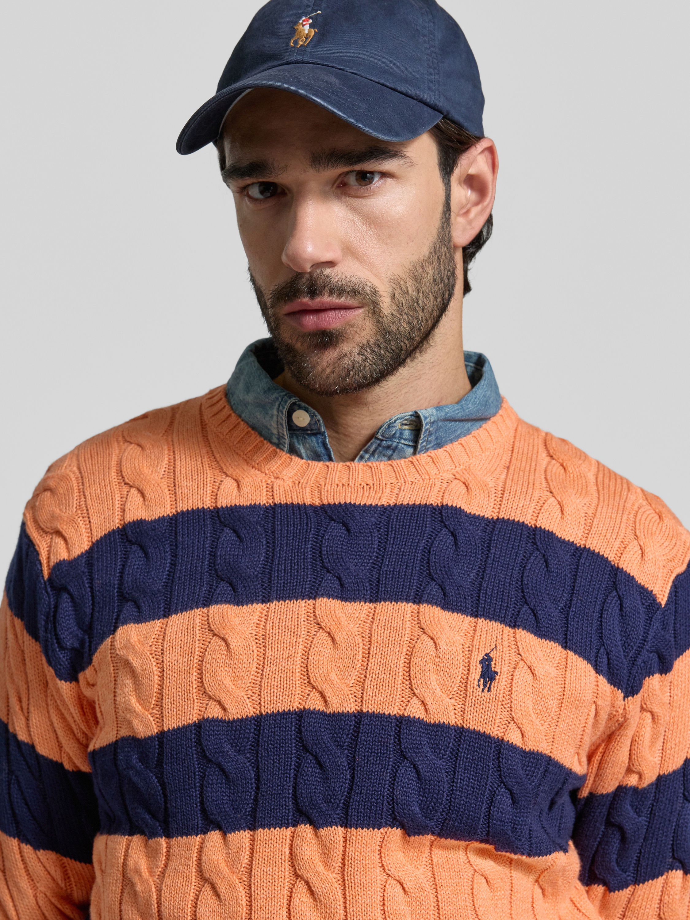 Polo Ralph Lauren Regular fit gebreide pullover van zuiver katoen in ...