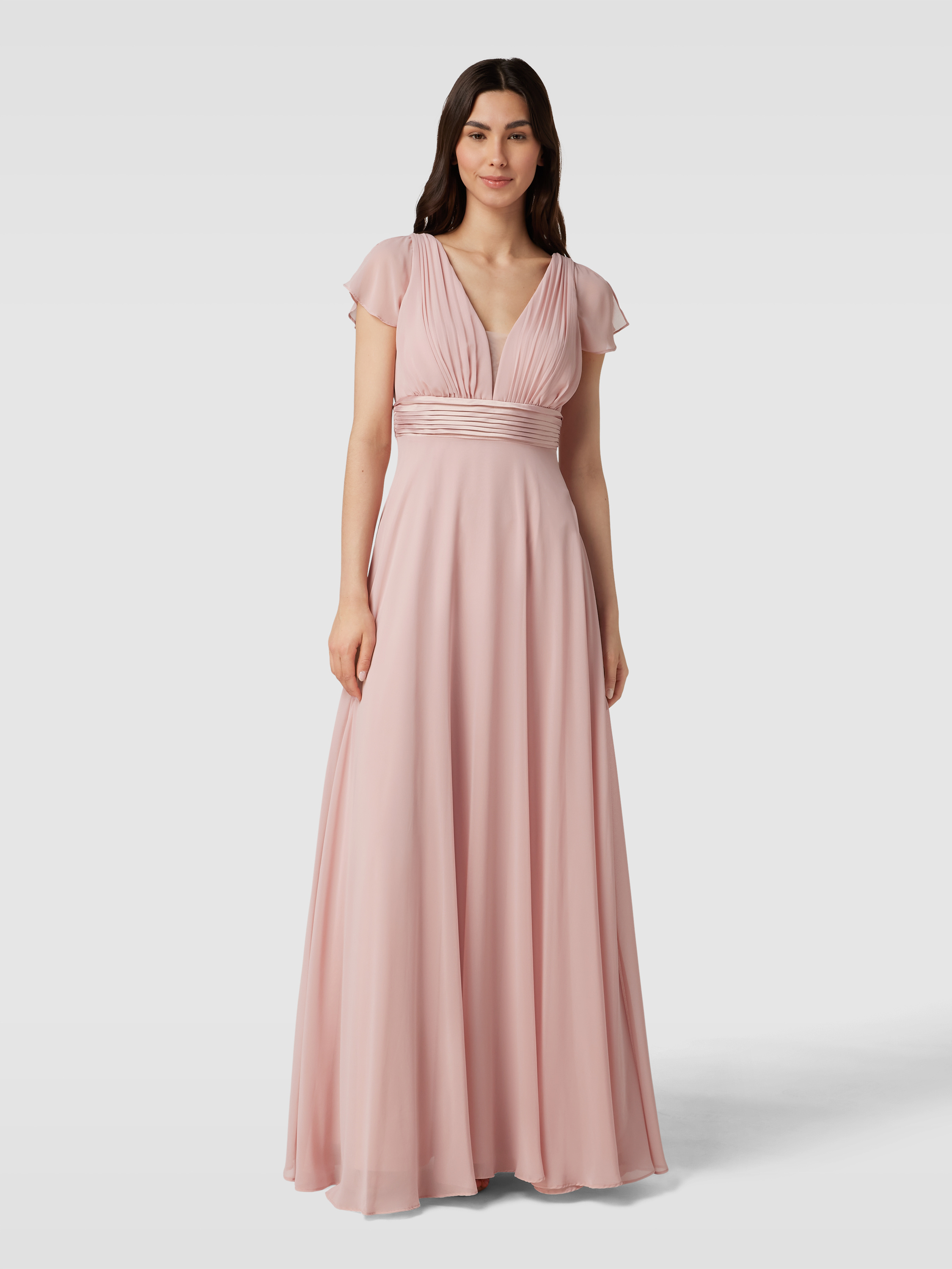 Jake*s Cocktail Avondjurk met vleermuismouwen in lichtroze gemêleerd ...