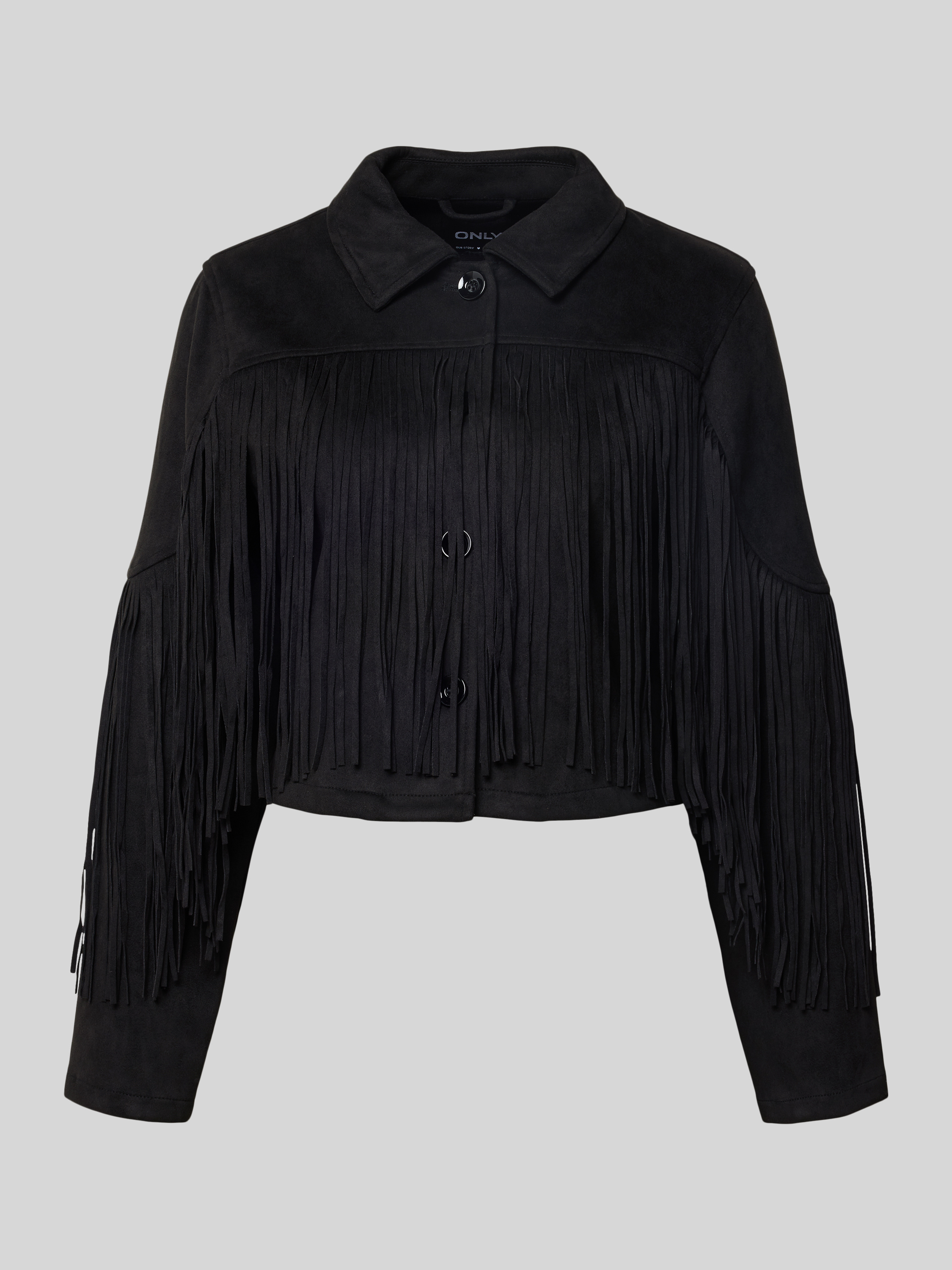 Only Jacke in Lederoptik mit langen Fransen Modell 'DIANE LIFE' (black) online kaufen