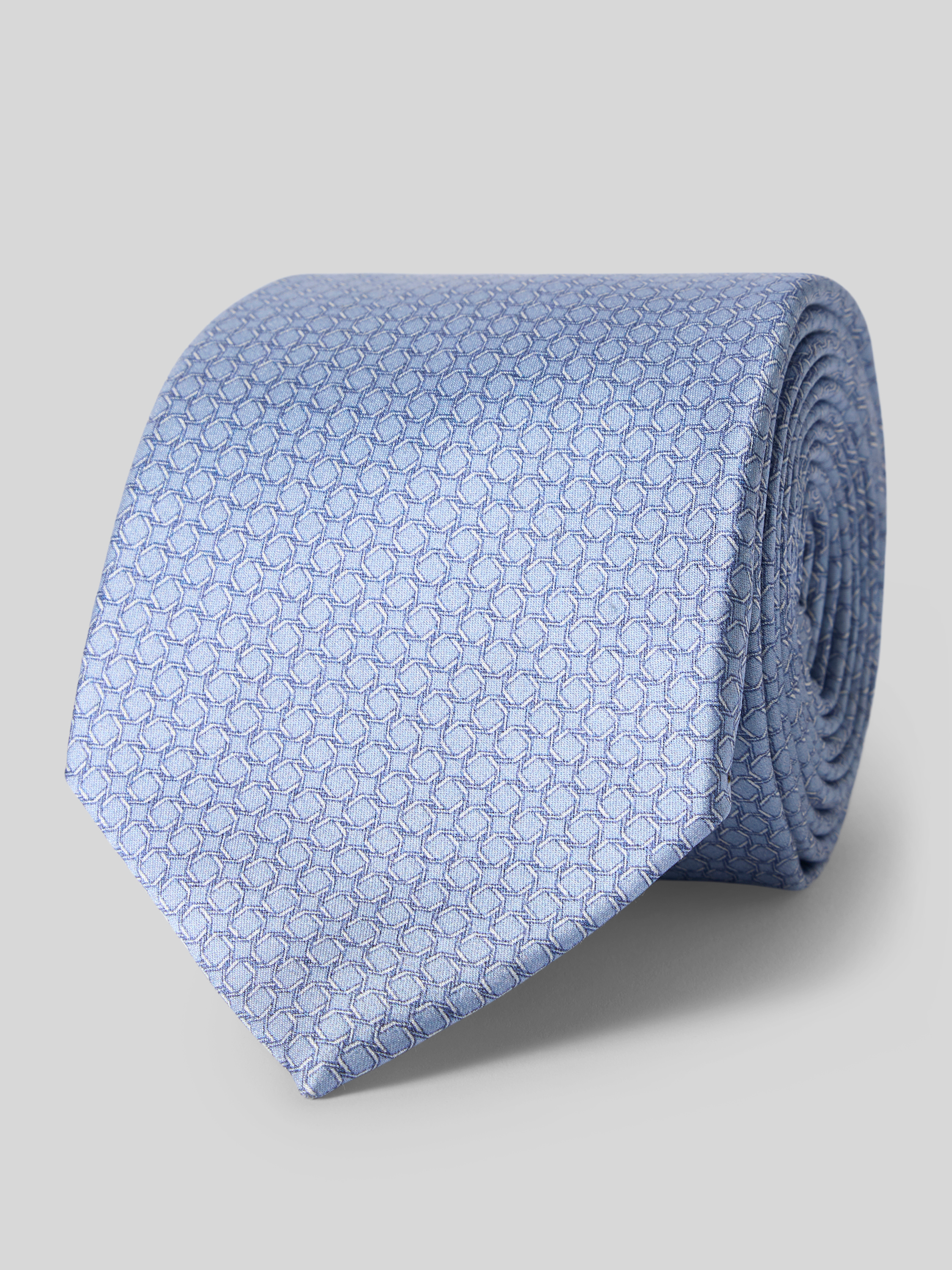 Gierremilano Seidenkrawatte aus reiner Seide mit Logo-Patch (7,5 cm ...