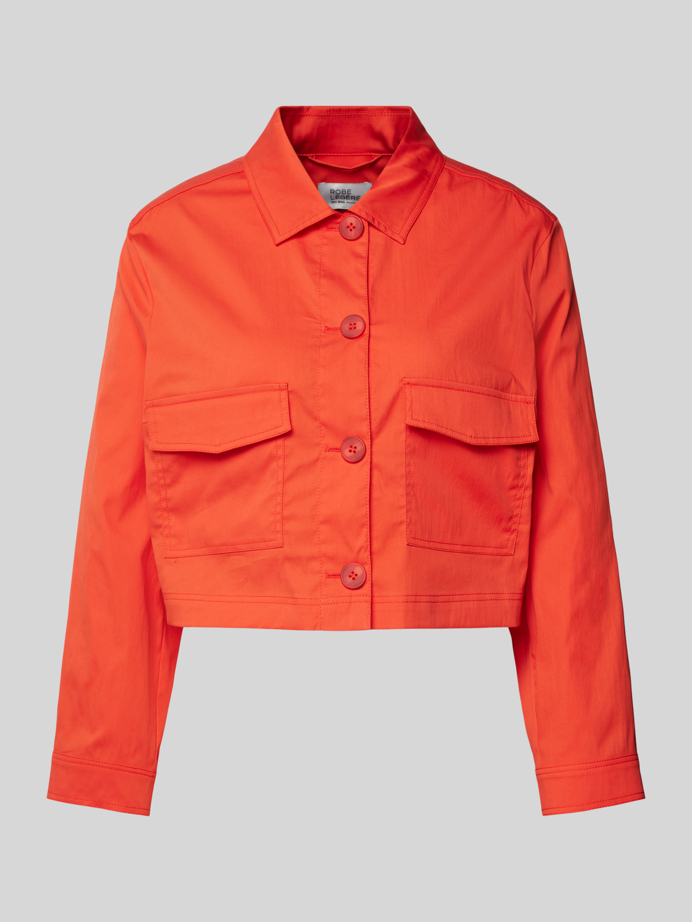 ROBE LÉGÈRE Cropped Jacke mit Pattentaschen (rot) online kaufen