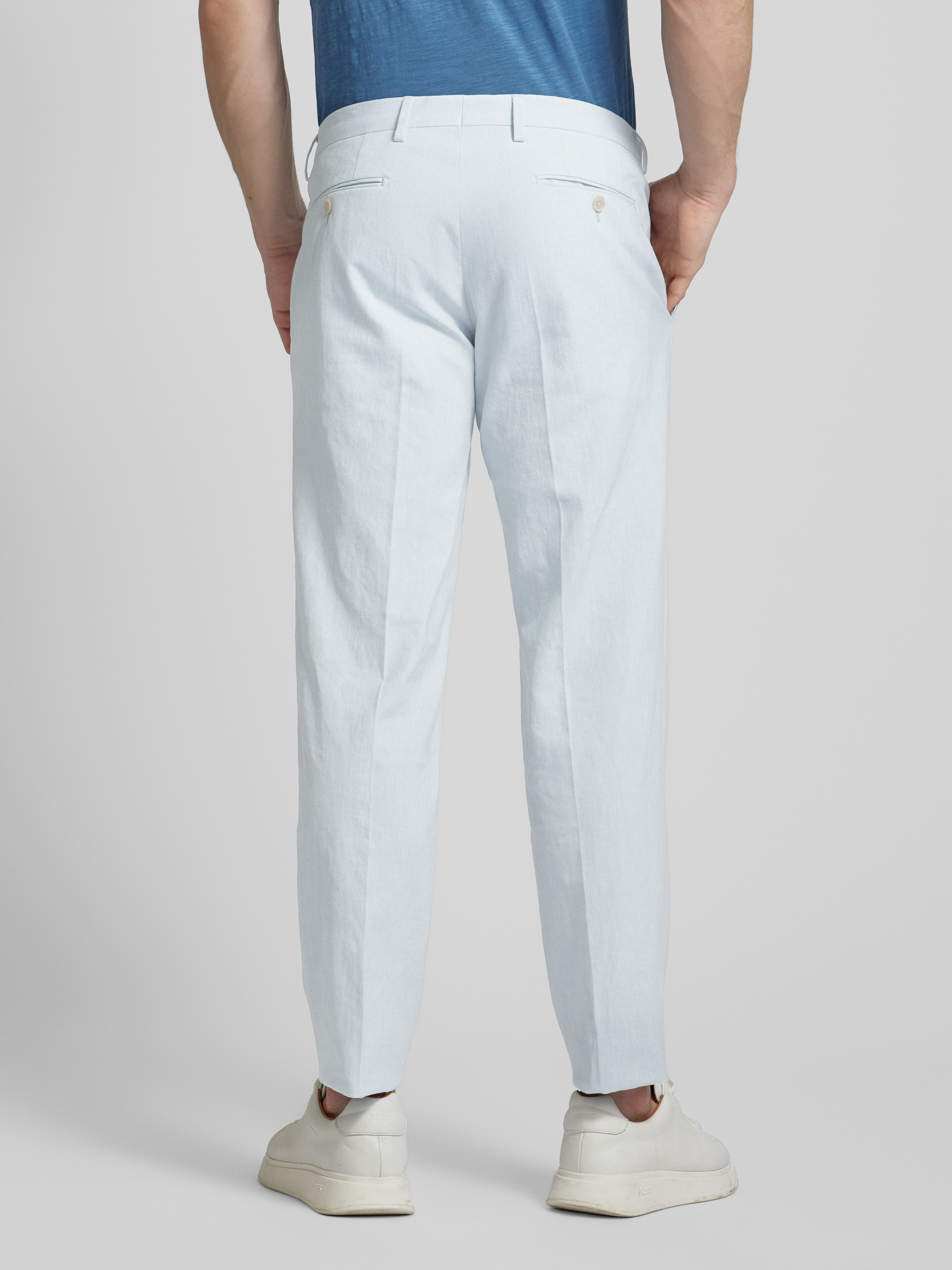 Baldessarini Pantalon van linnenmix, model 'Massa' in lichtblauw online ...