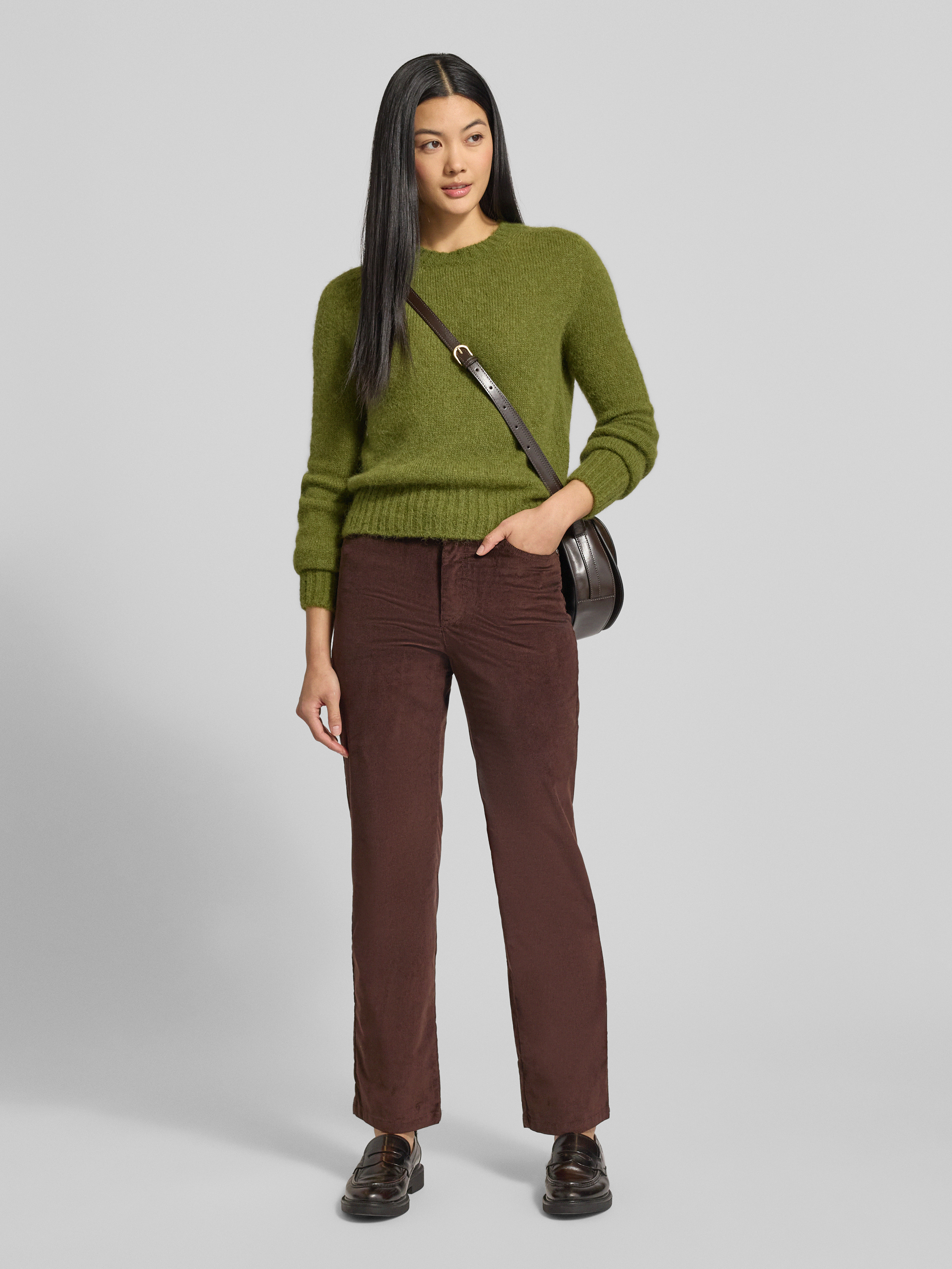 Kup online s.Oliver RED LABEL Spodnie sztruksowe o kroju regular fit z ...