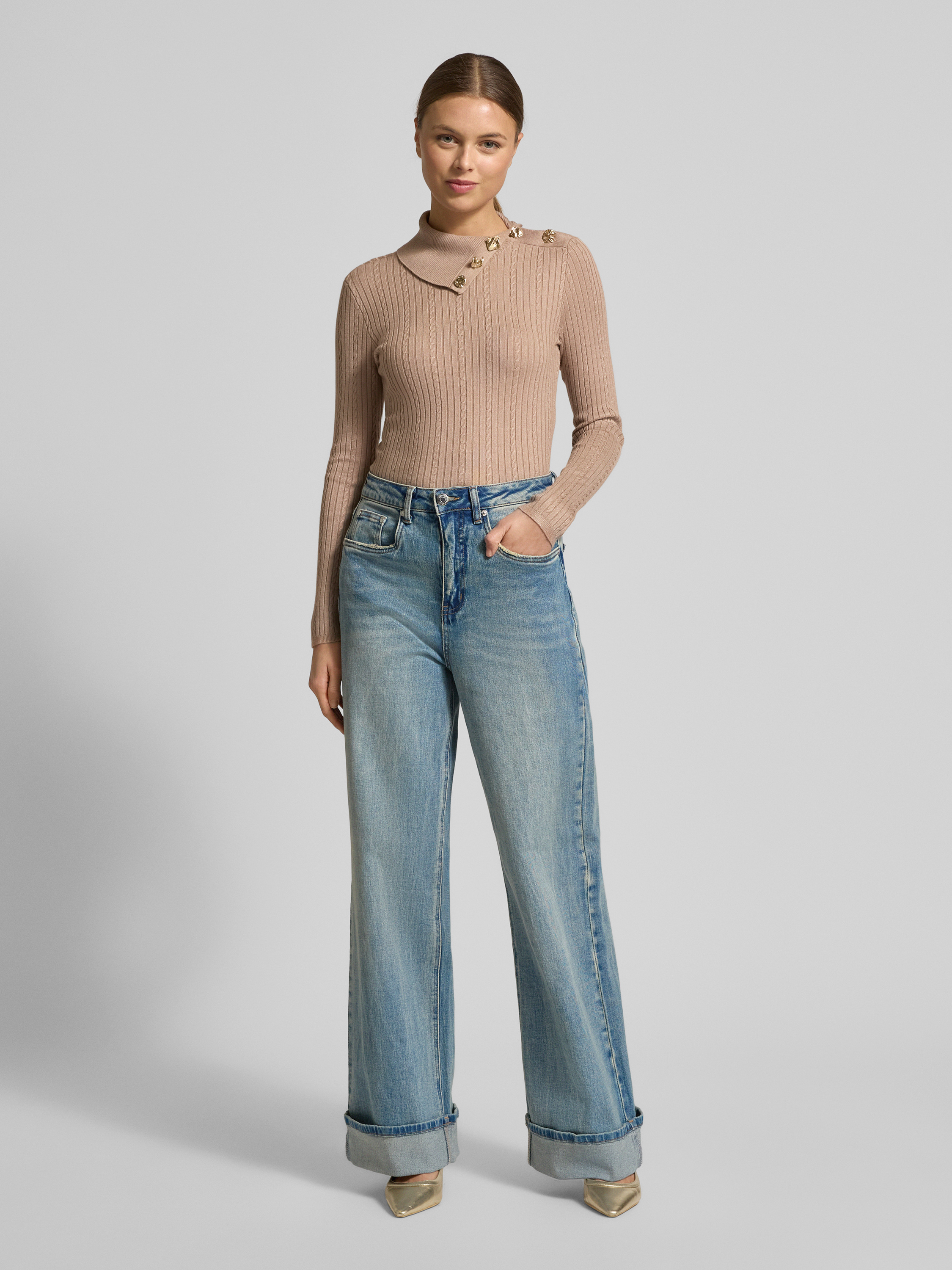 Guess Slim Fit Rollkragenpullover aus Viskose-Mix Modell 'Sicilla ...