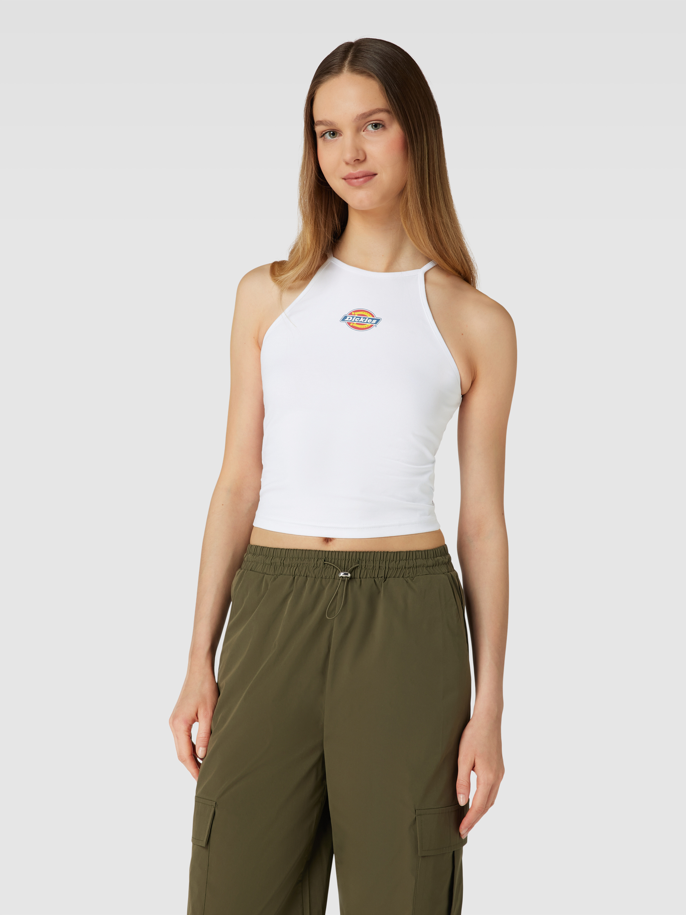 Dickies Top mit Label-Print Modell 'CHAIN VEST' (weiss) online kaufen