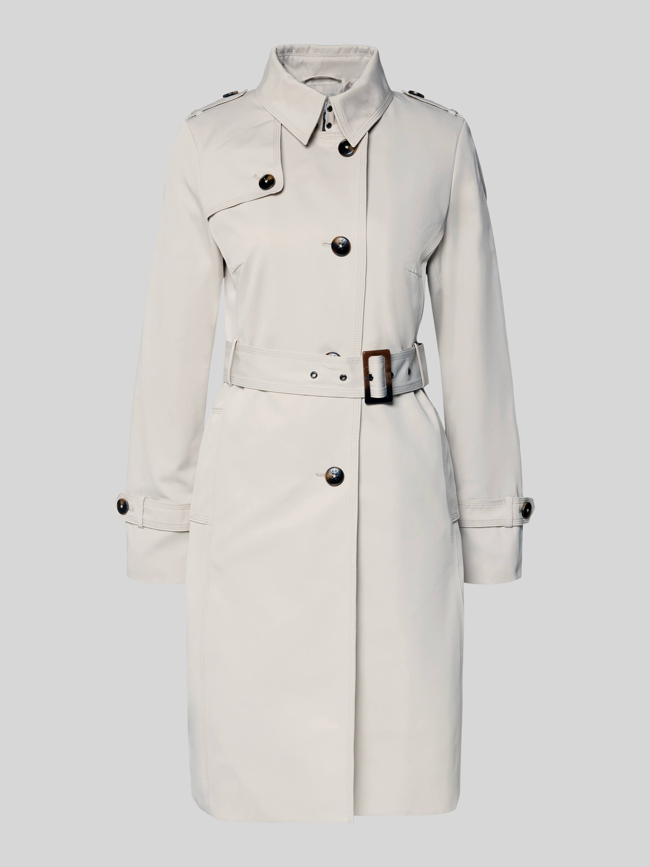 Jake*s Casual Mantel mit Stoffgürtel (offwhite) online kaufen