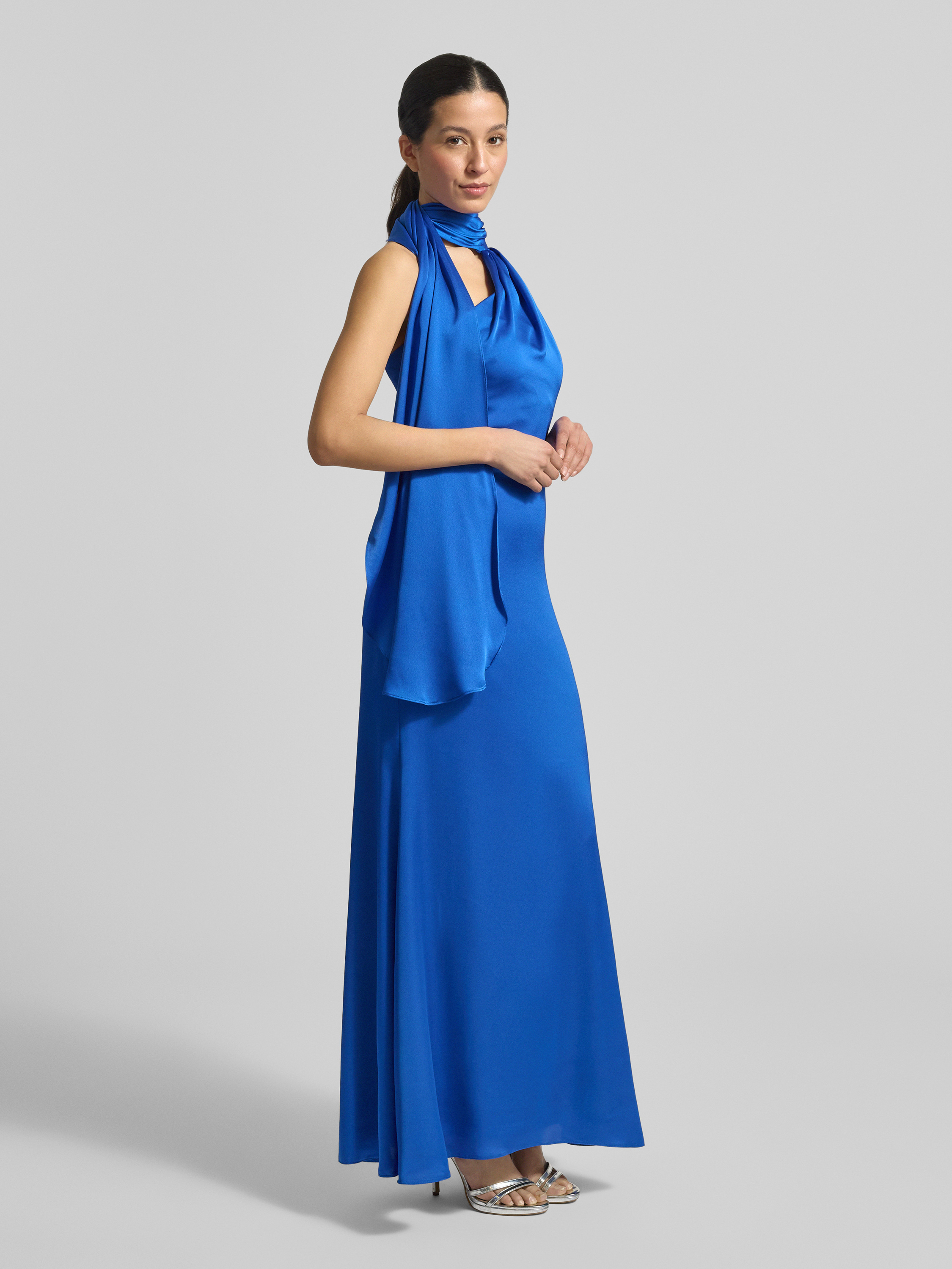 TROYDEN COLLECTION Neckholder-Abendkleid mit Schal (royal) online kaufen