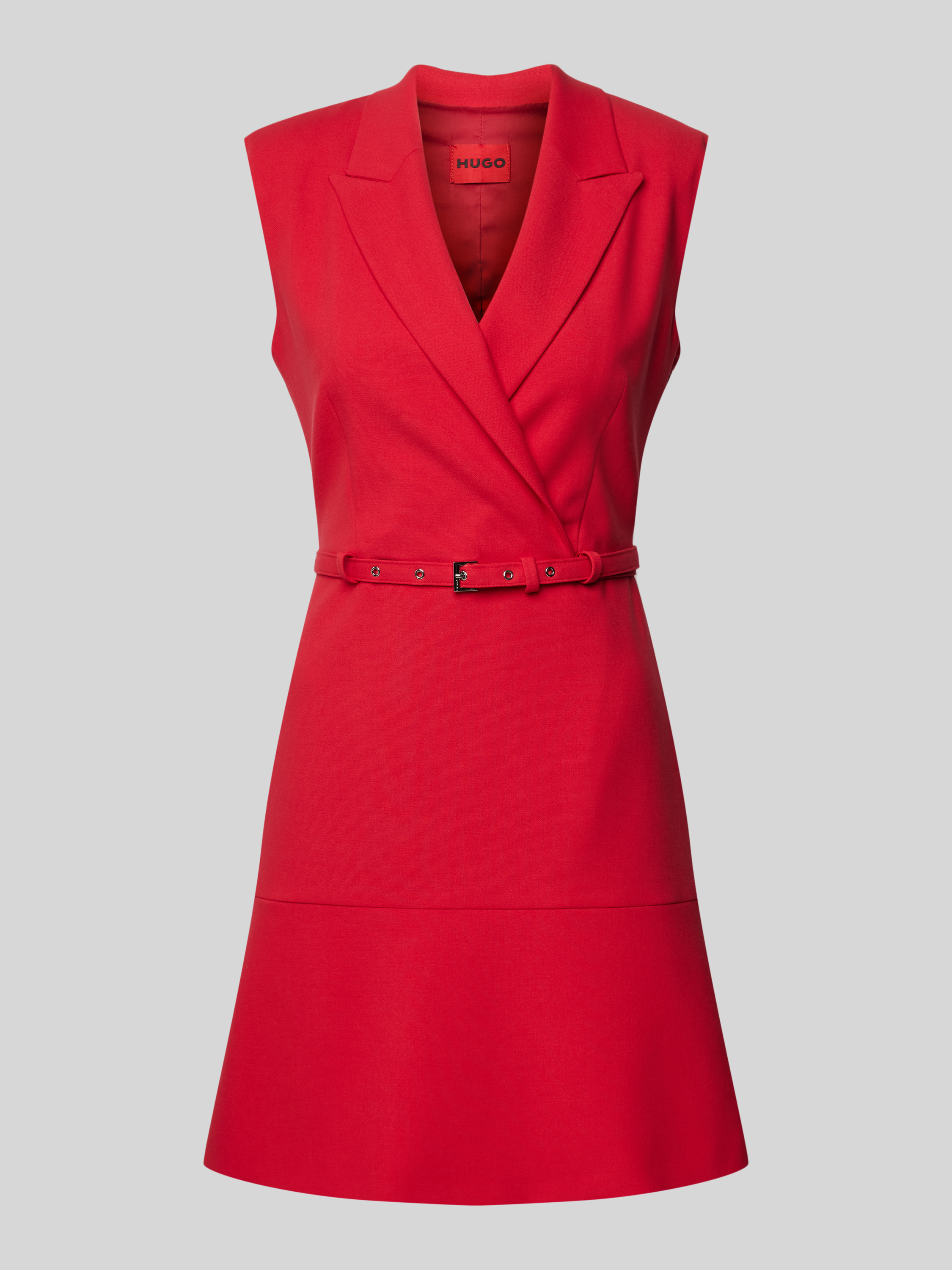 HUGO MInikleid mit Reverskragen und Gürtel Modell 'Kamilian' (rot ...