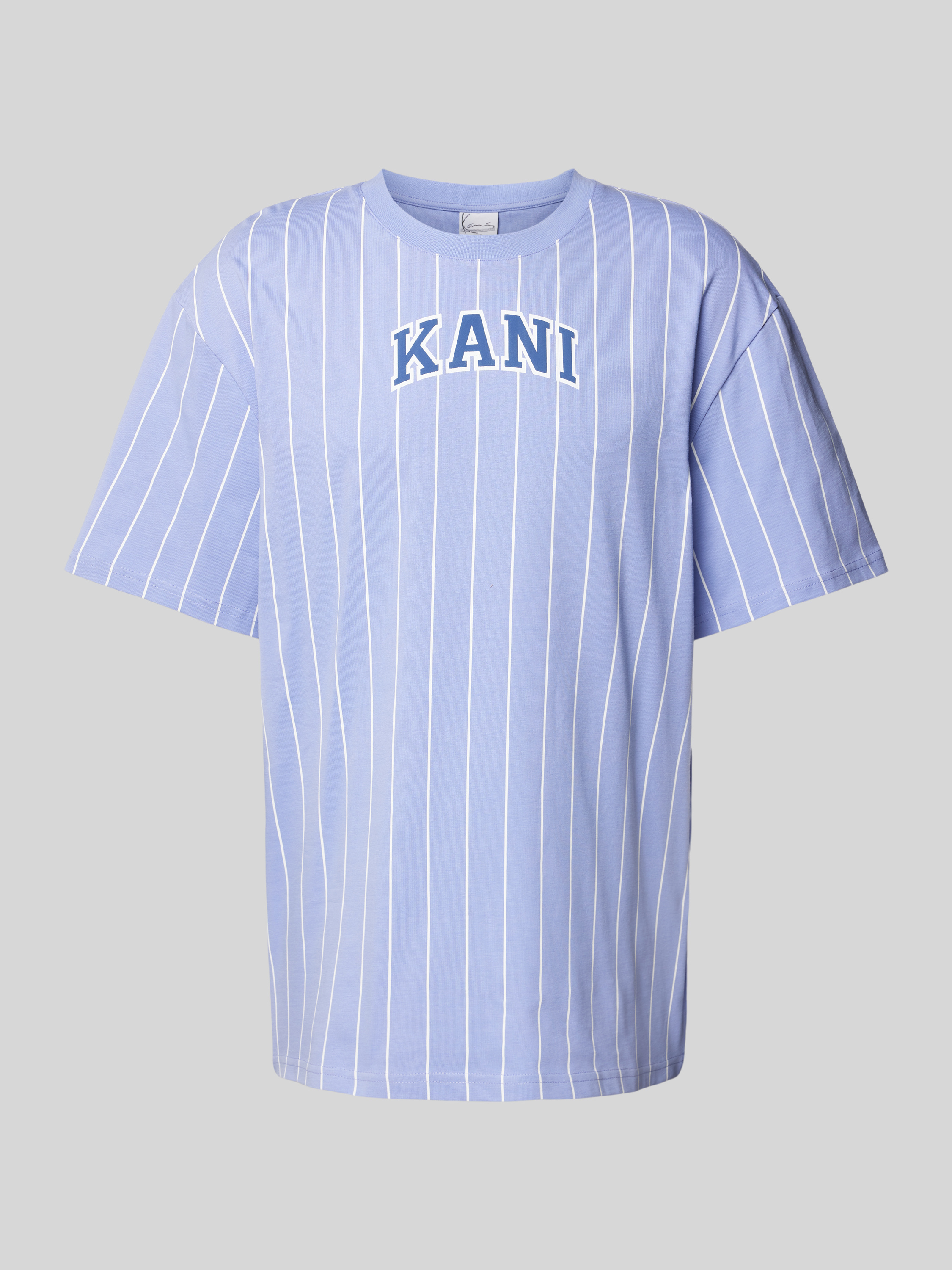 KARL KANI T-Shirt mit Nadelstreifen (flieder) online kaufen