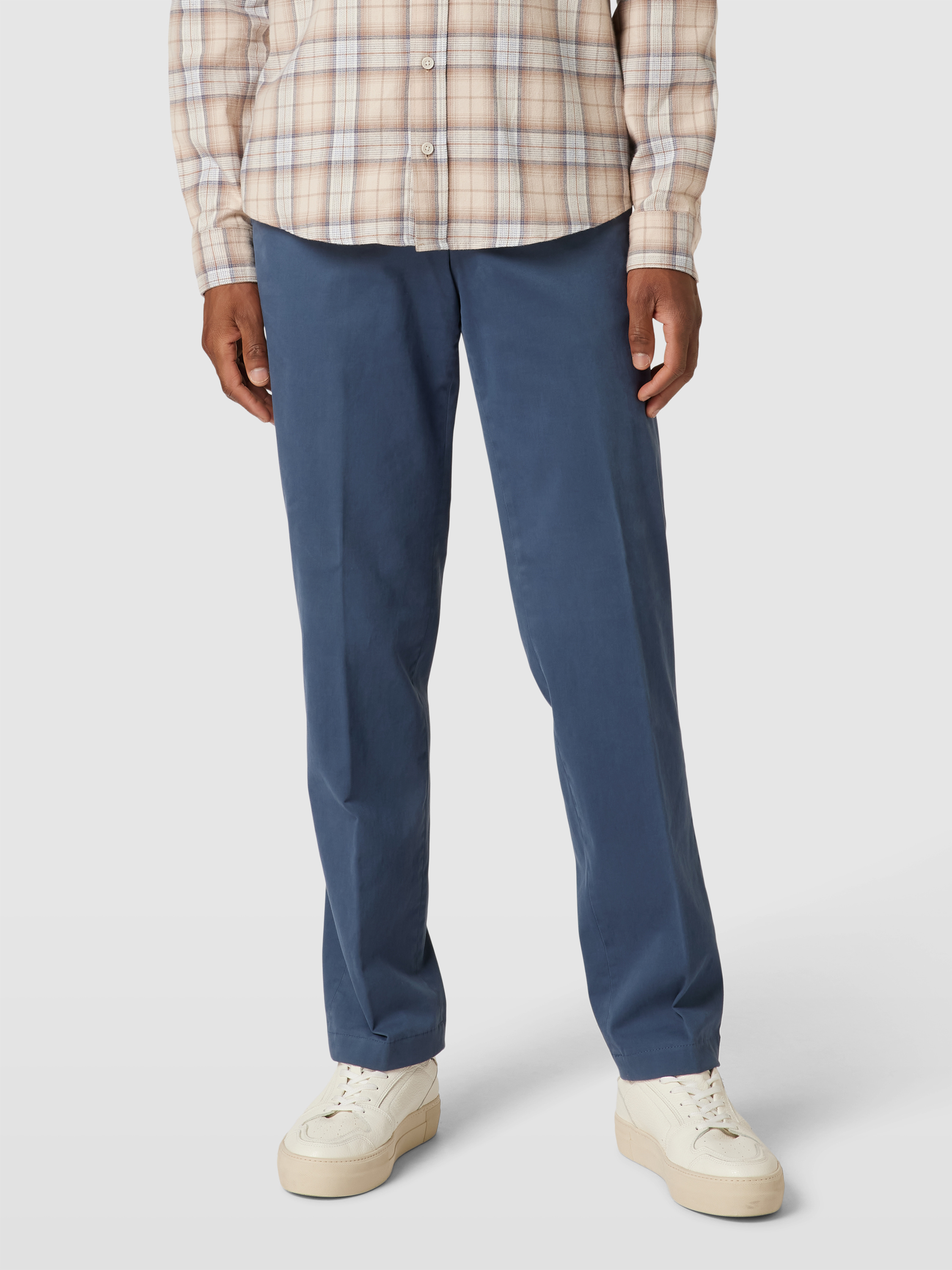 Hiltl Regular Fit Chino mit Paspeltaschen Modell 'PEAKER' (rauchblau ...