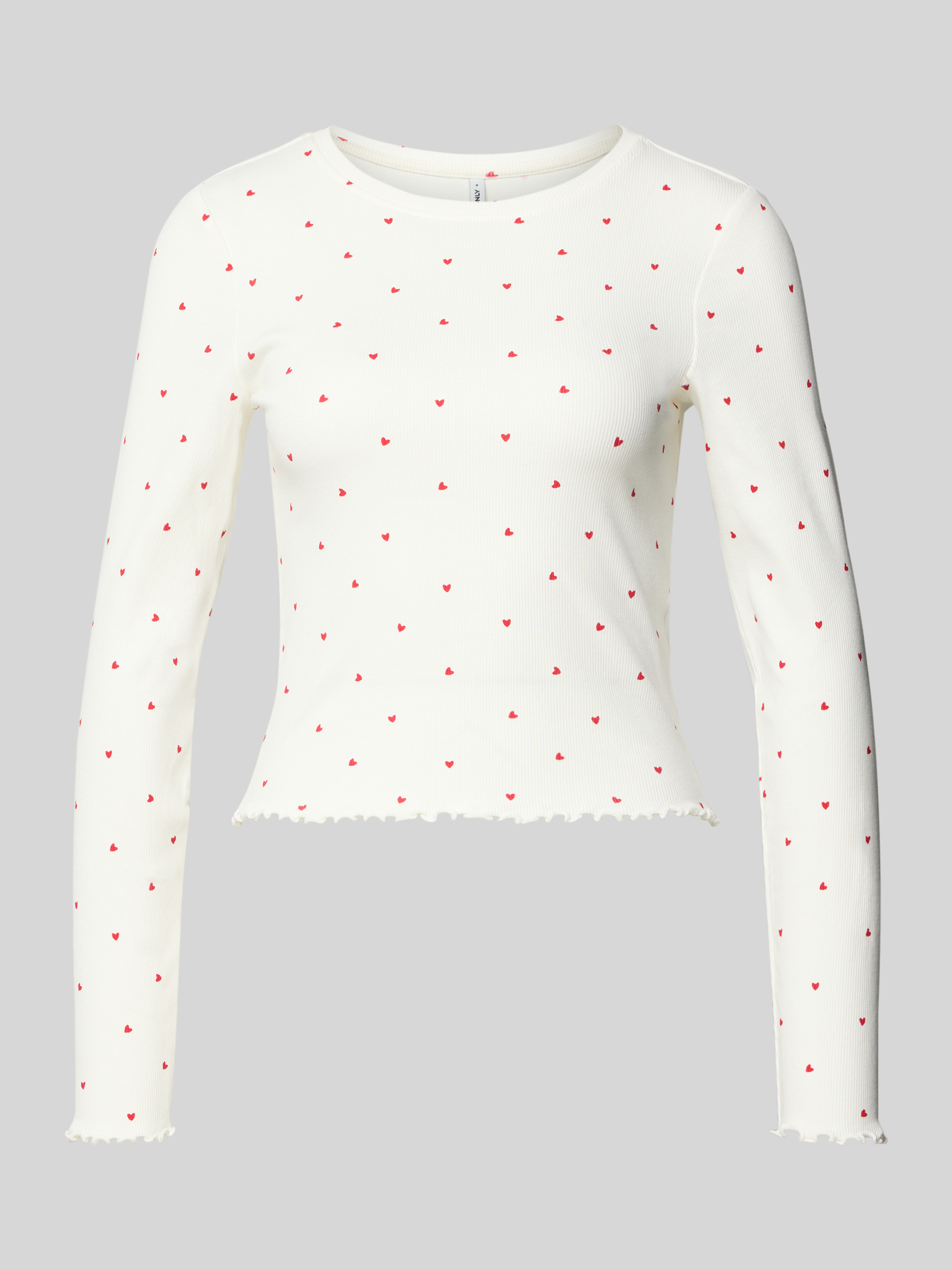 Only Slim Fit Langarmshirt aus Bio-Baumwoll-Mix Modell 'FENJA ...