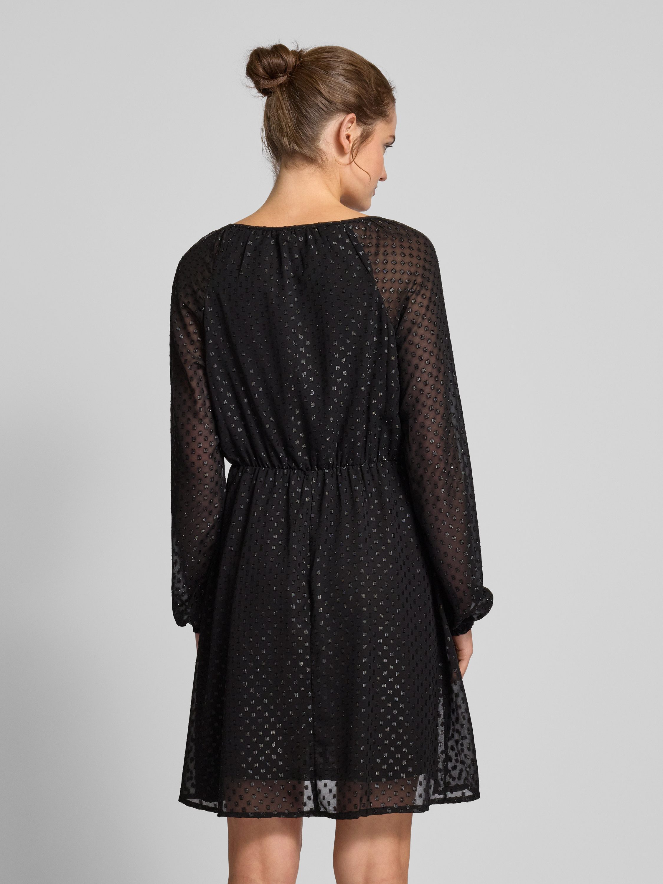 Only Minikleid mit langem Arm Modell 'JASI' (metallic black) online kaufen