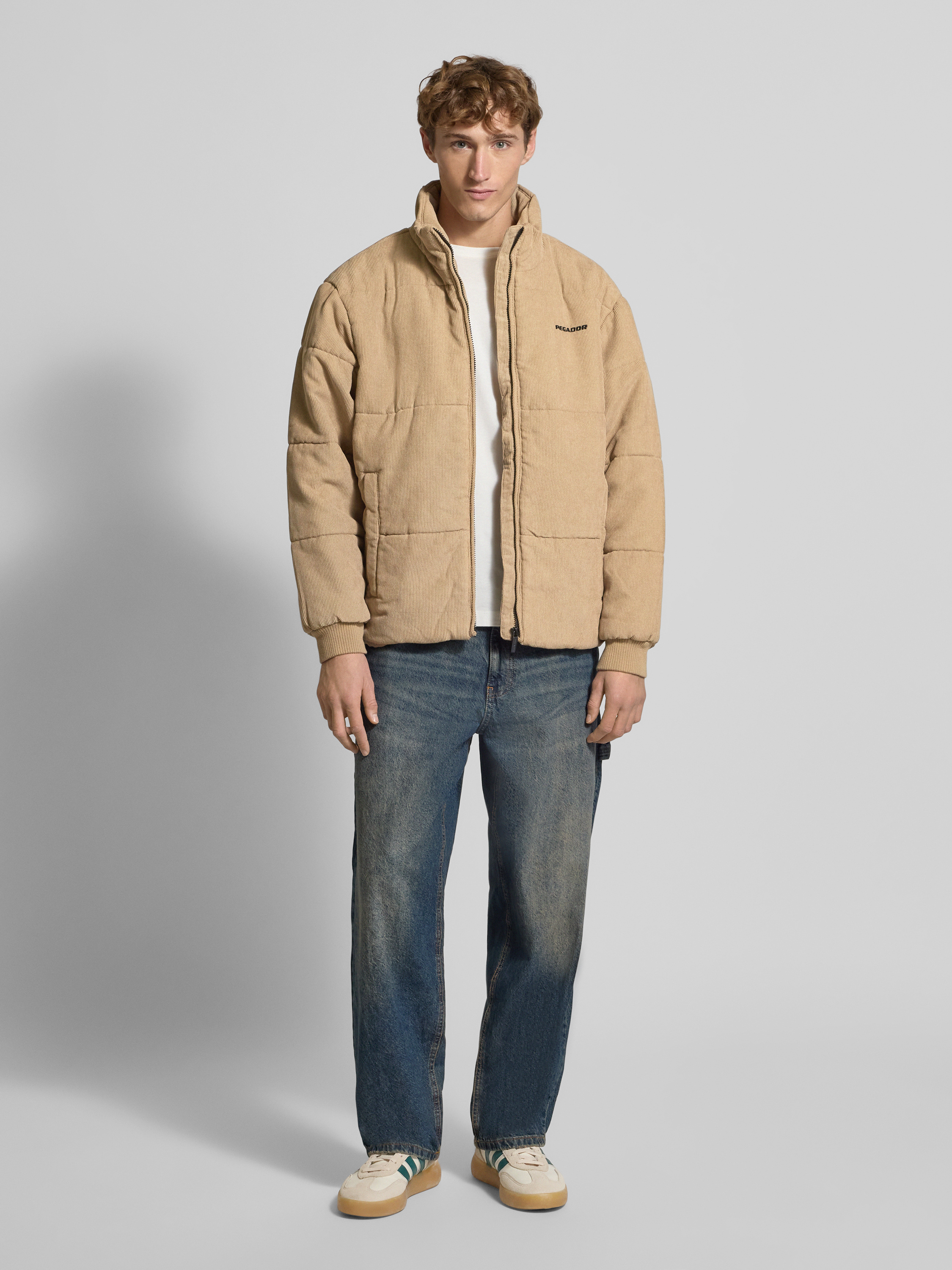 Pegador Puffer Jacket mit Stehkragen (sand) online kaufen