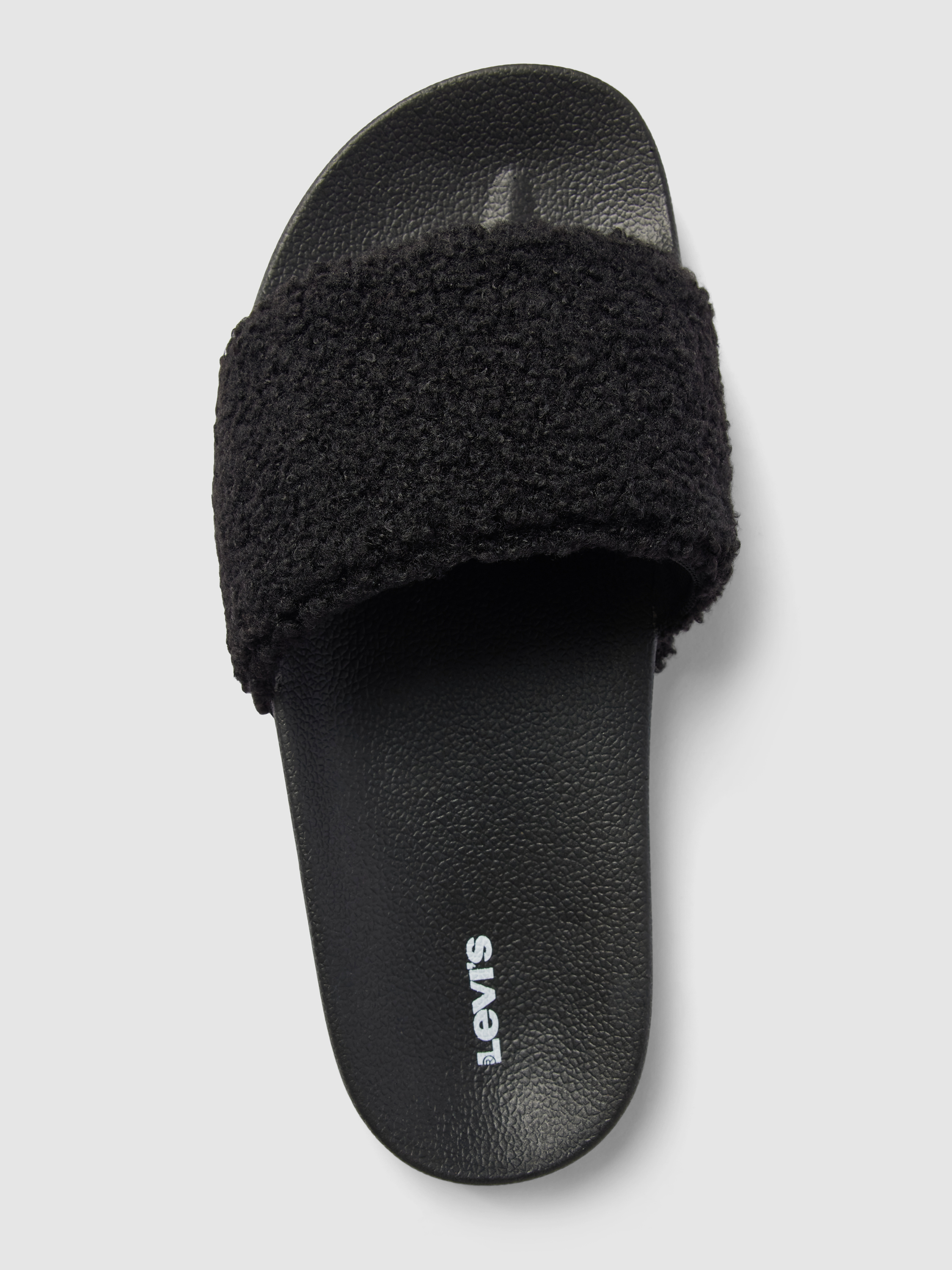 Levi’s® Acc. Slippers met teddybont, model 'SHERPA' in zwart online ...