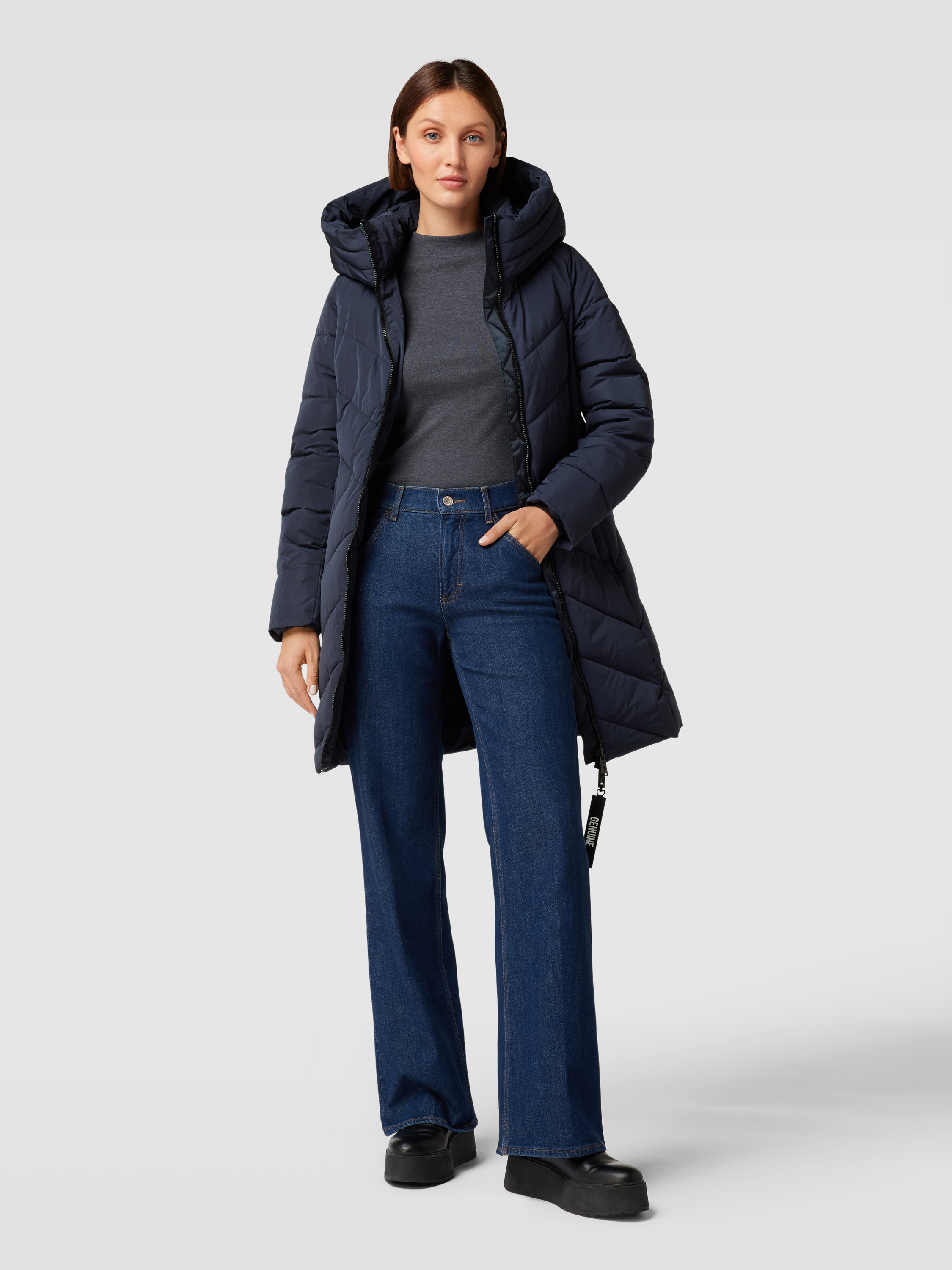 khujo Steppjacke mit Kapuze Modell 'FORMIN' (dunkelblau) online kaufen