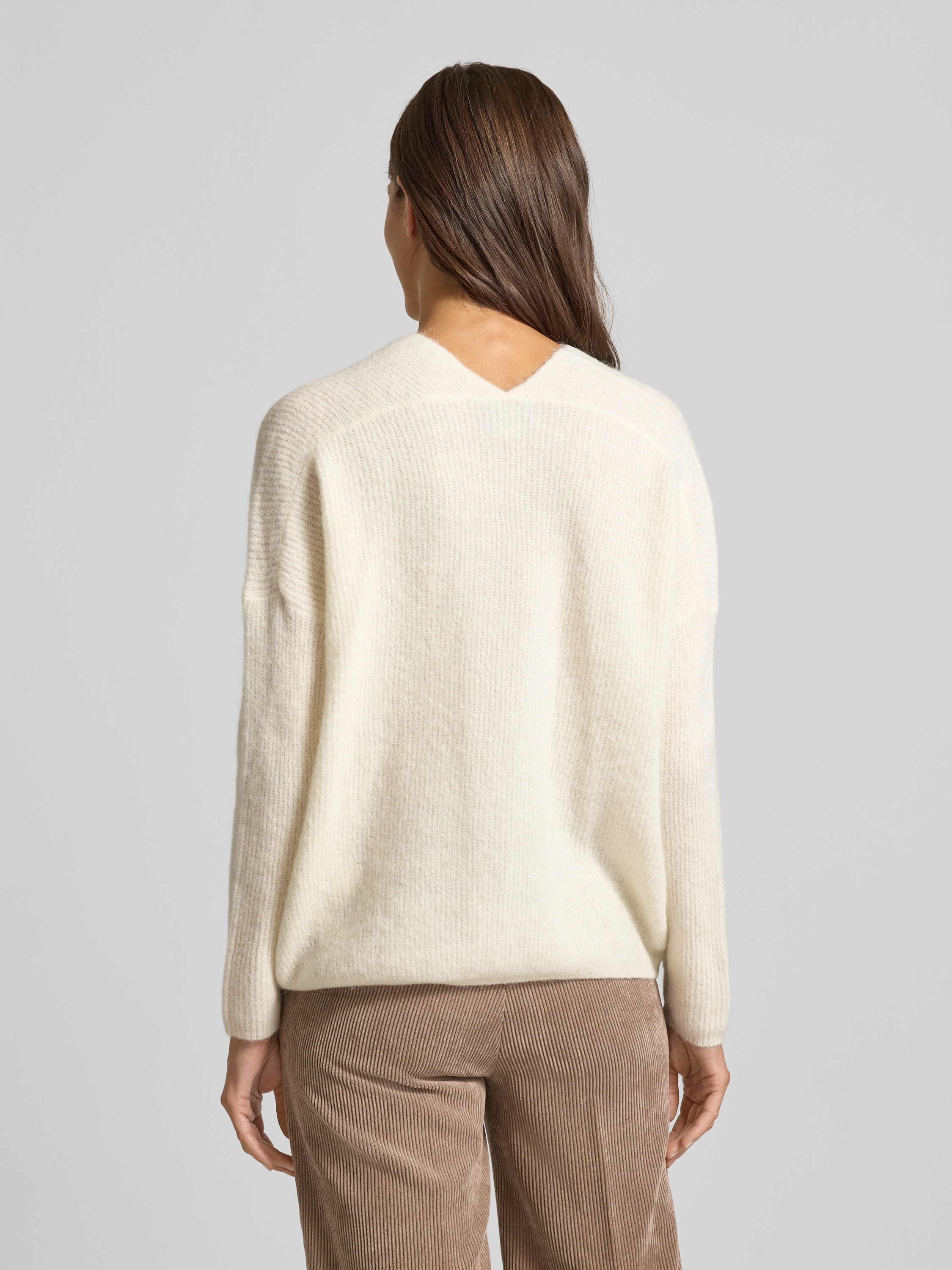 MOS MOSH Oversized Strickpullover aus Woll-Alpaka-Mix Modell 'THORA' (ecru) online kaufen