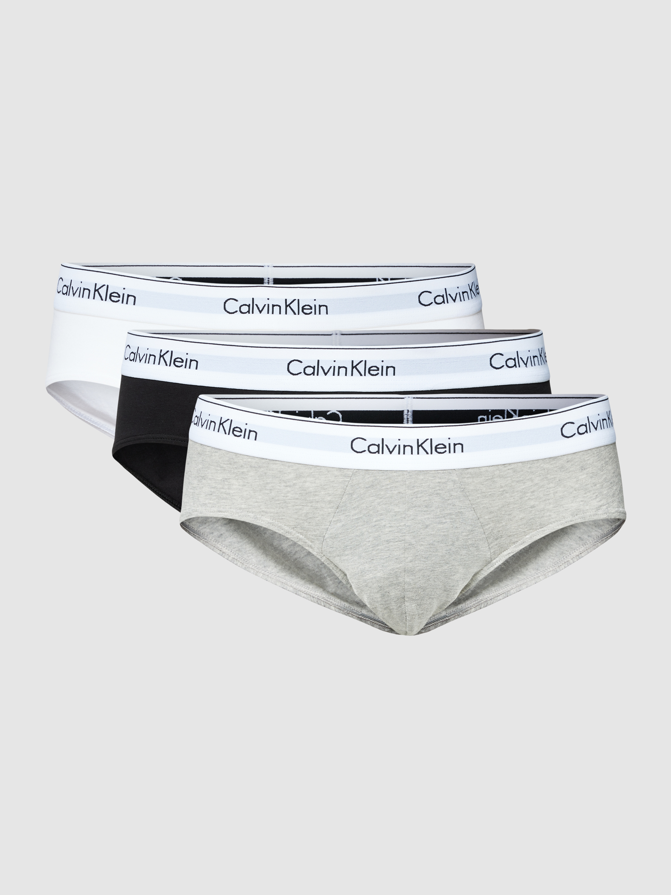 Calvin Klein Underwear Briefs aus Baumwoll-Mix im 3er-Pack (hellgrau ...