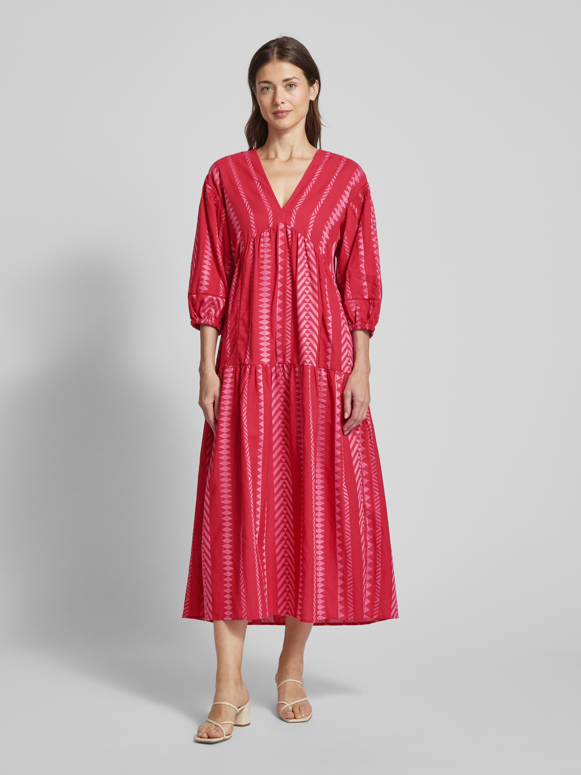 Mango Maxikleid im Stufen-Look Modell 'GENI' (pink) online kaufen