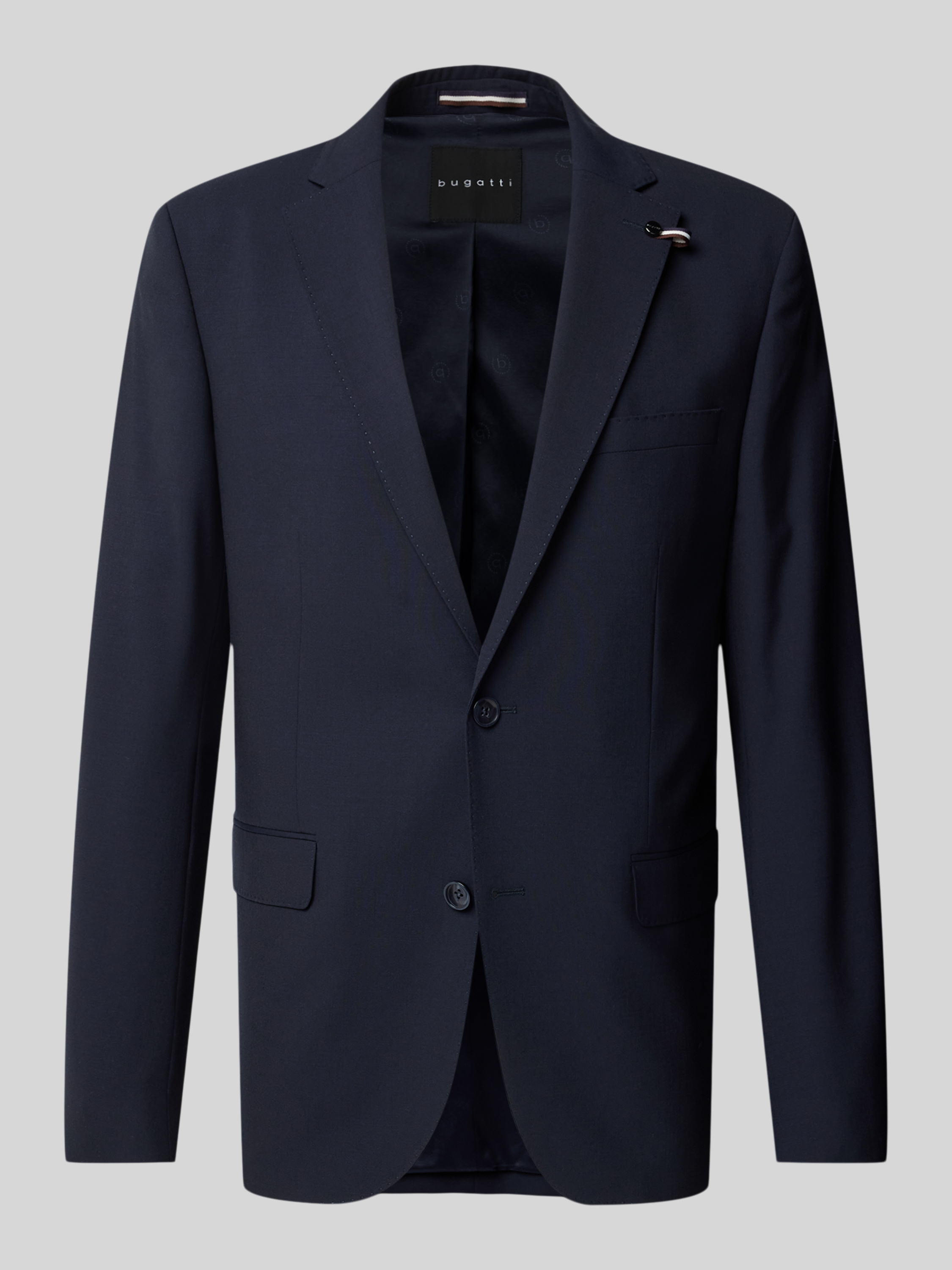 Kup online bugatti Marynarka na 2 guziki z kołnierzem z połami (granatowy)