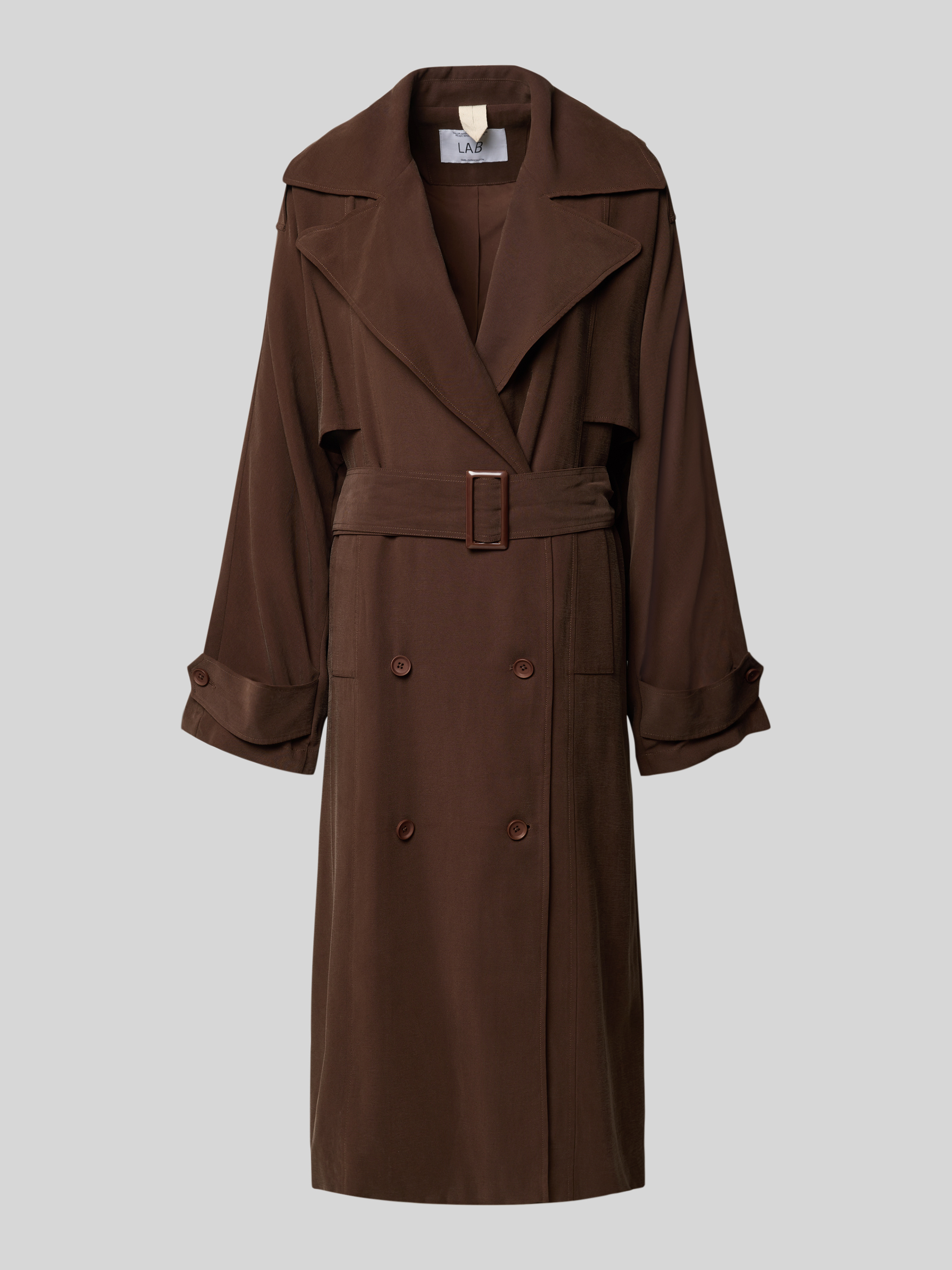 Jake*s Casual Mantel mit Reverskragen (dunkelbraun) online kaufen