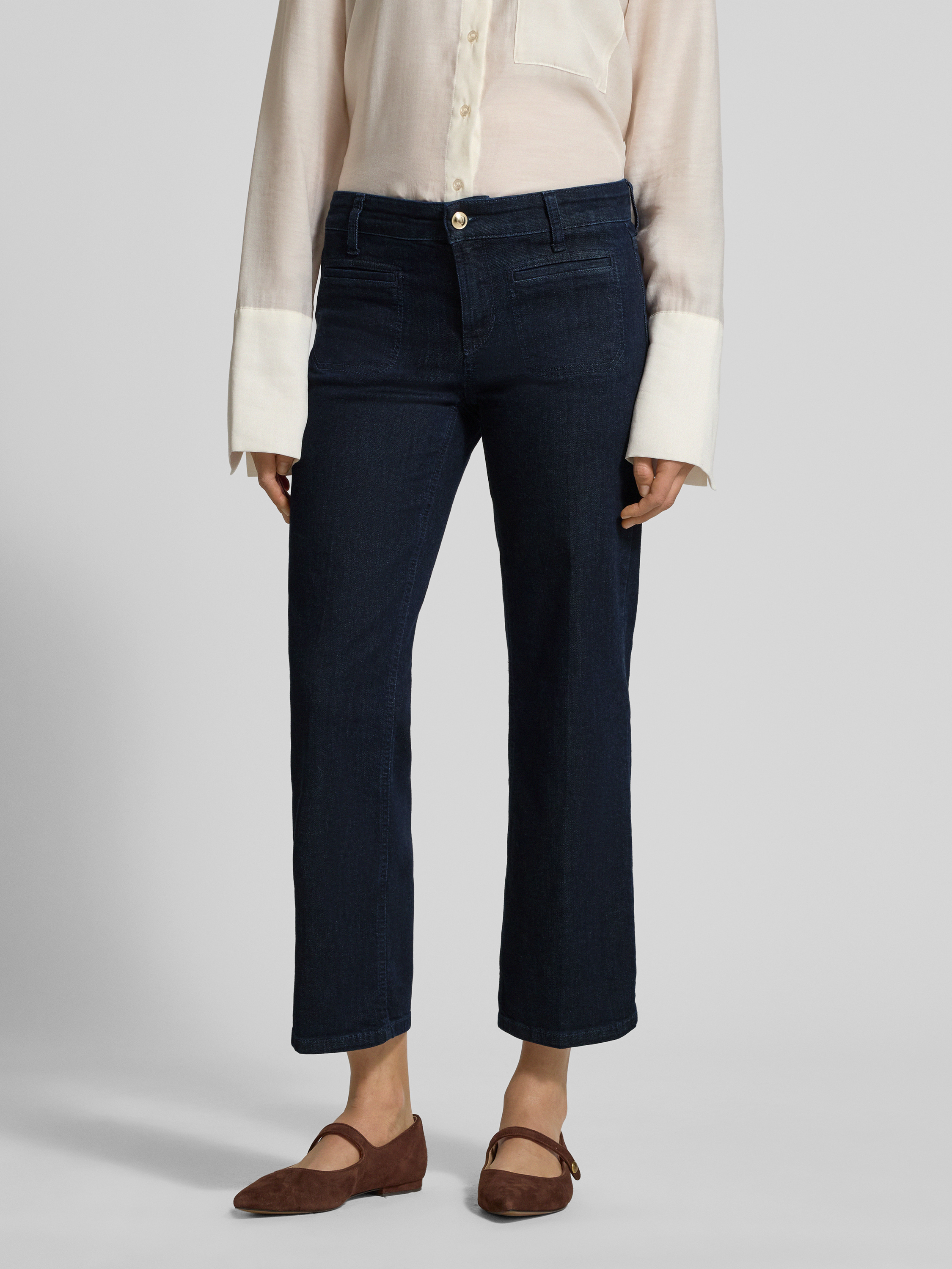 Cambio Jeans in verkürzter Passform Modell 'TESS' (dunkelblau) online ...