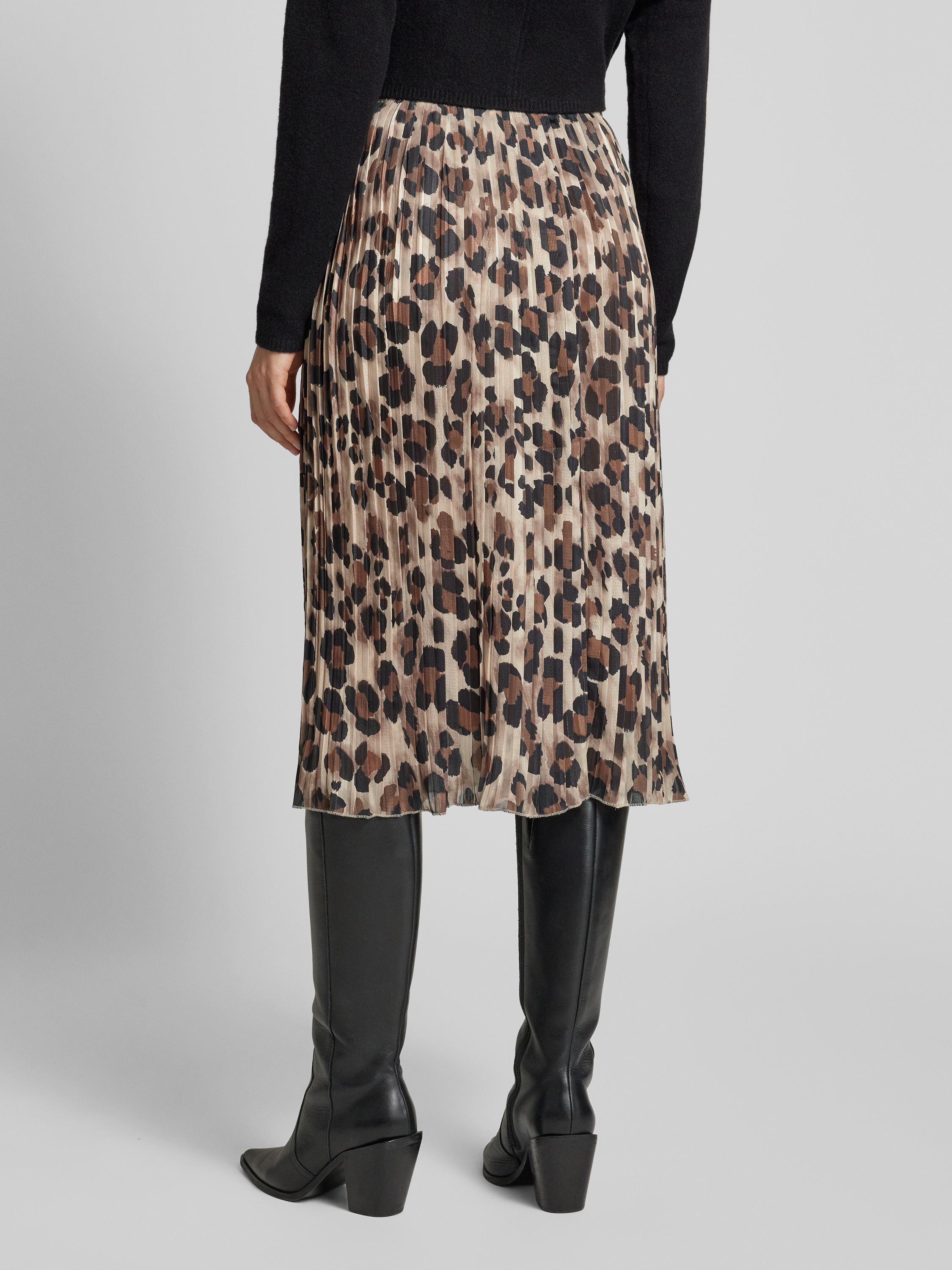 ZABAIONE Midirock mit elastischem Bund (beige) online kaufen