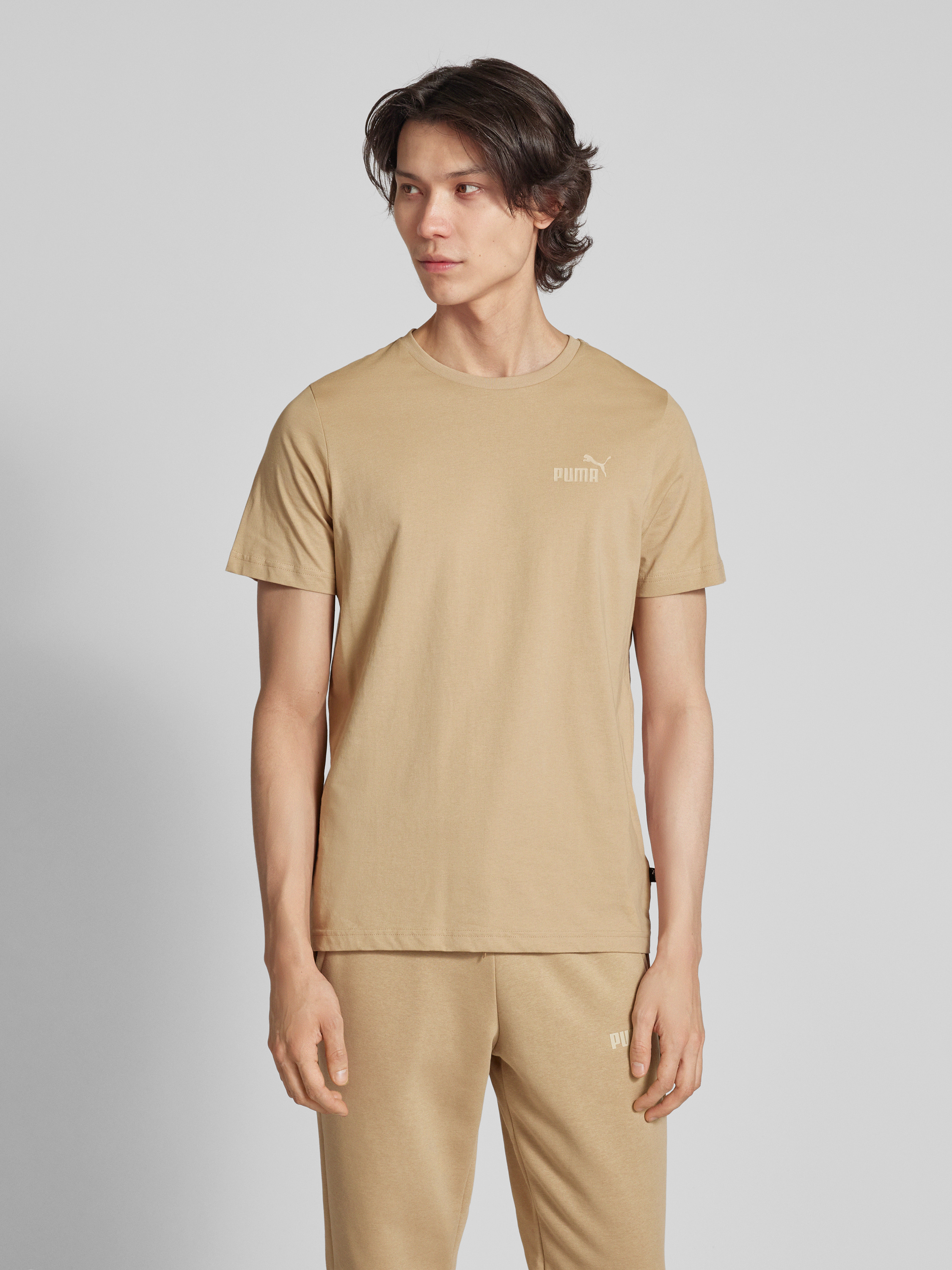 PUMA PERFORMANCE T-Shirt mit Label-Print (beige) online kaufen