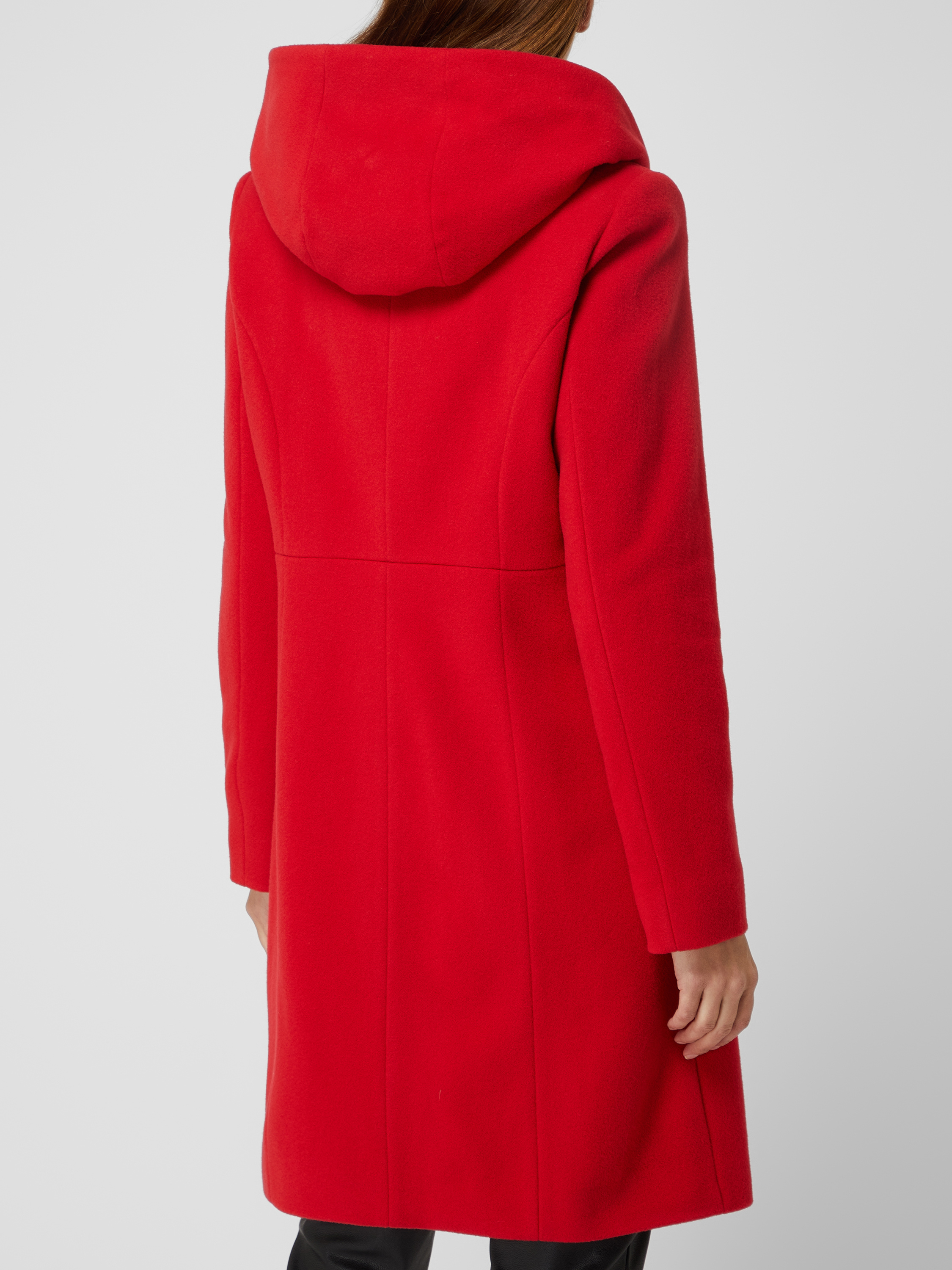 Milo Coats Wollmantel mit Kapuze Modell 'Bella' (rot) online kaufen