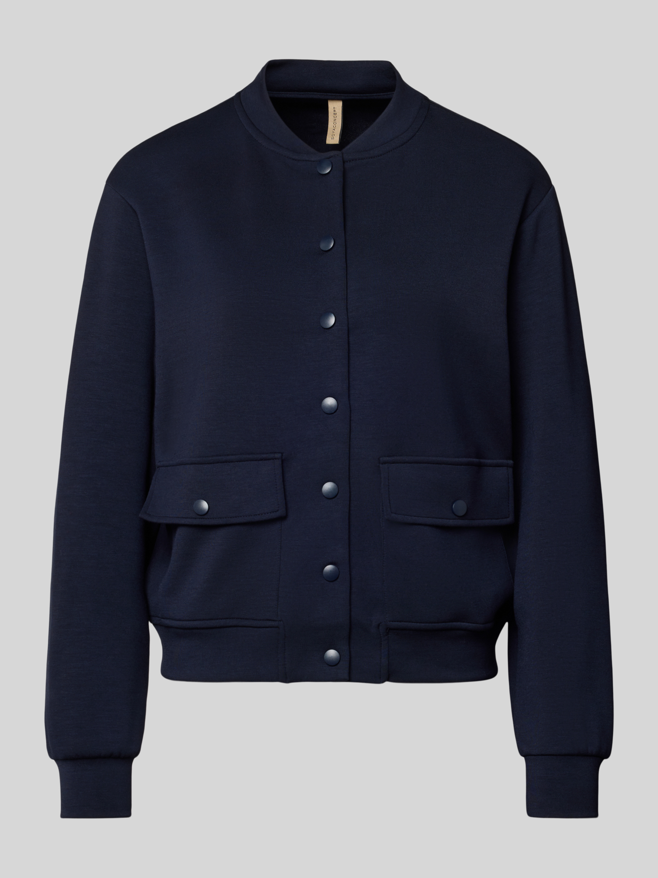 Soyaconcept Sweatjack met drukknoopsluiting, model 'BANU' in ...