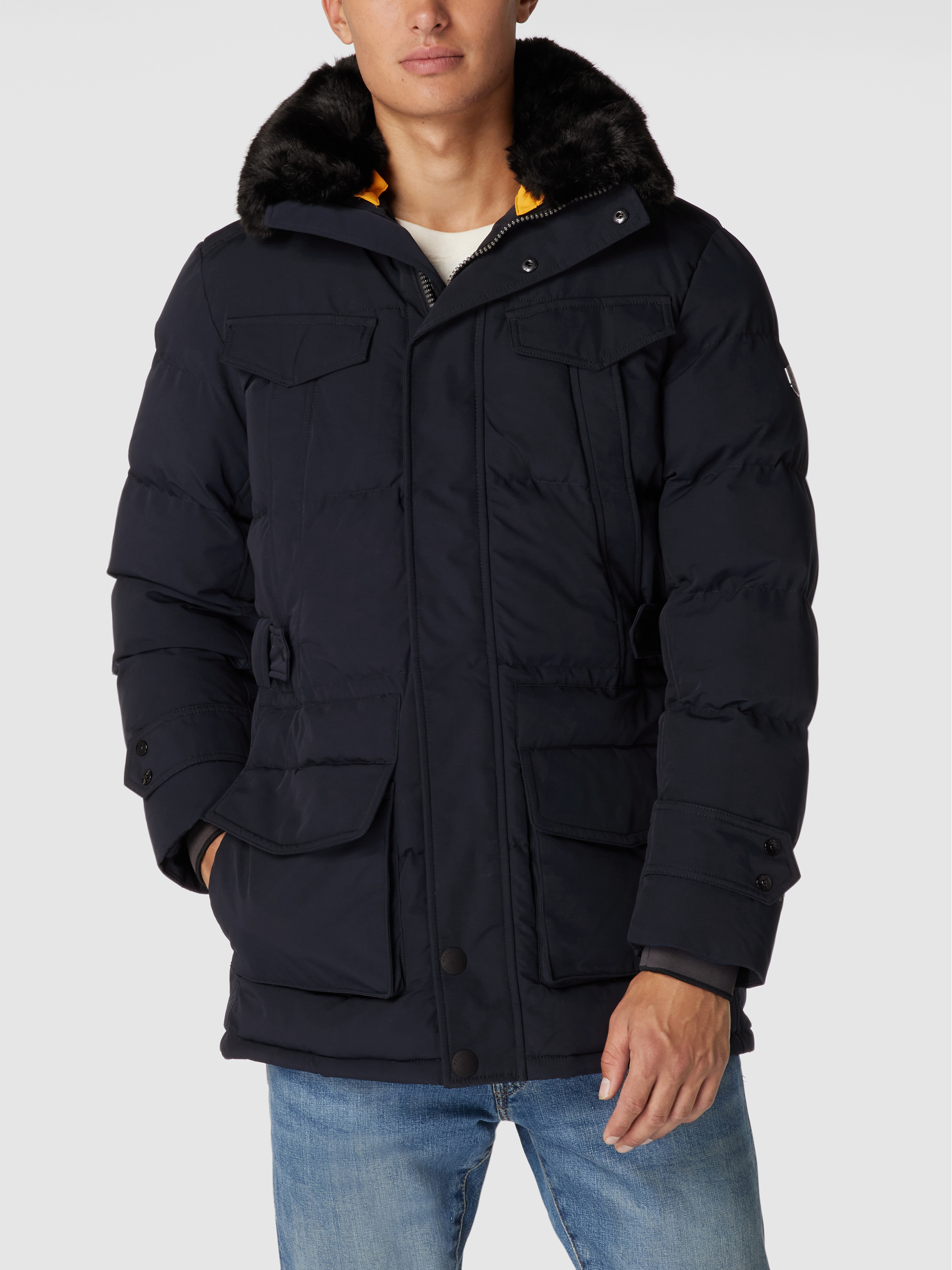 Wellensteyn Regular Fit Steppjacke mit Label-Patch Modell 'SEAMASTER' (marine) online kaufen