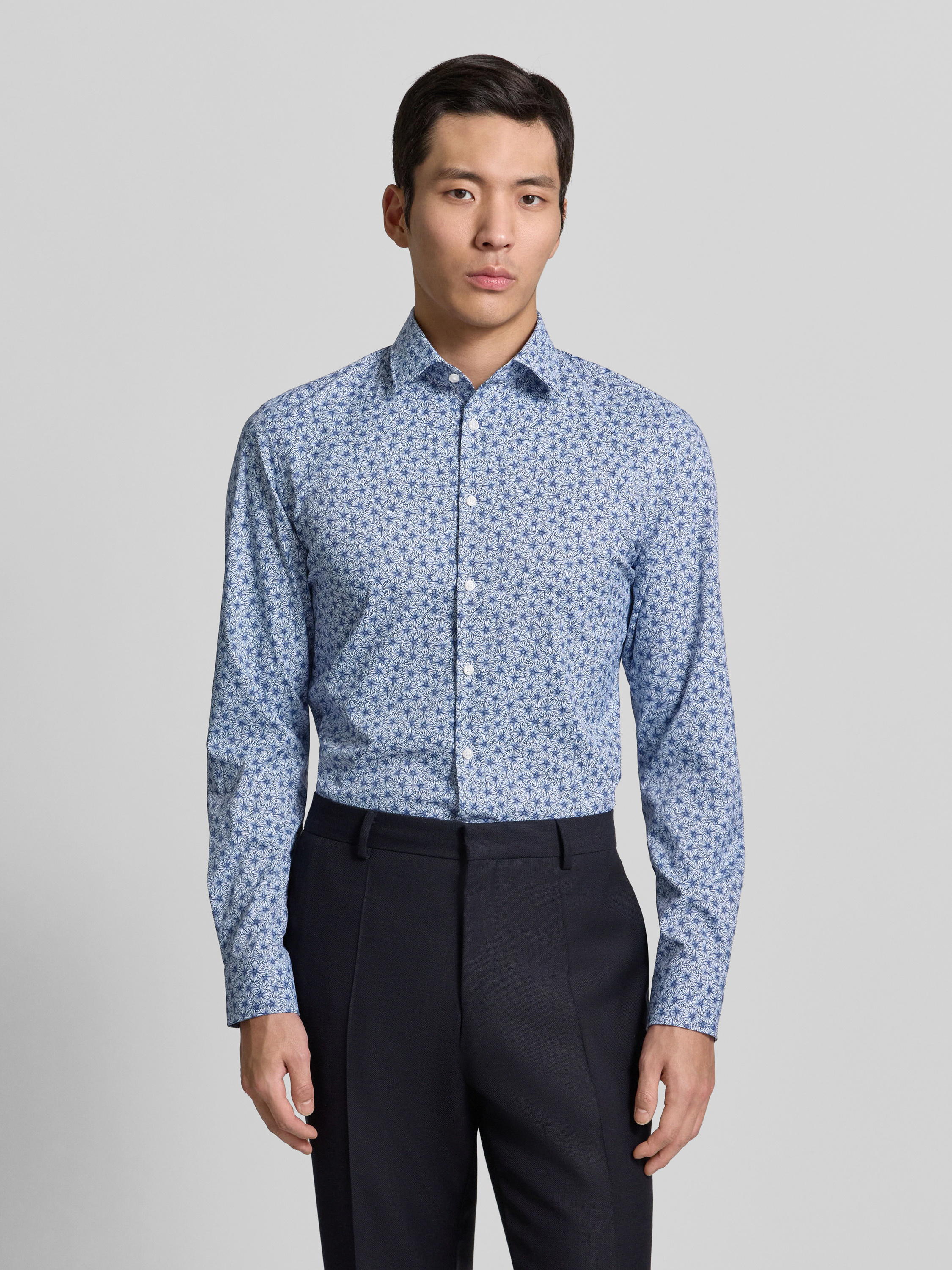 Kup online Jake*s Koszula biznesowa o kroju Slim Fit z kołnierzykiem ...