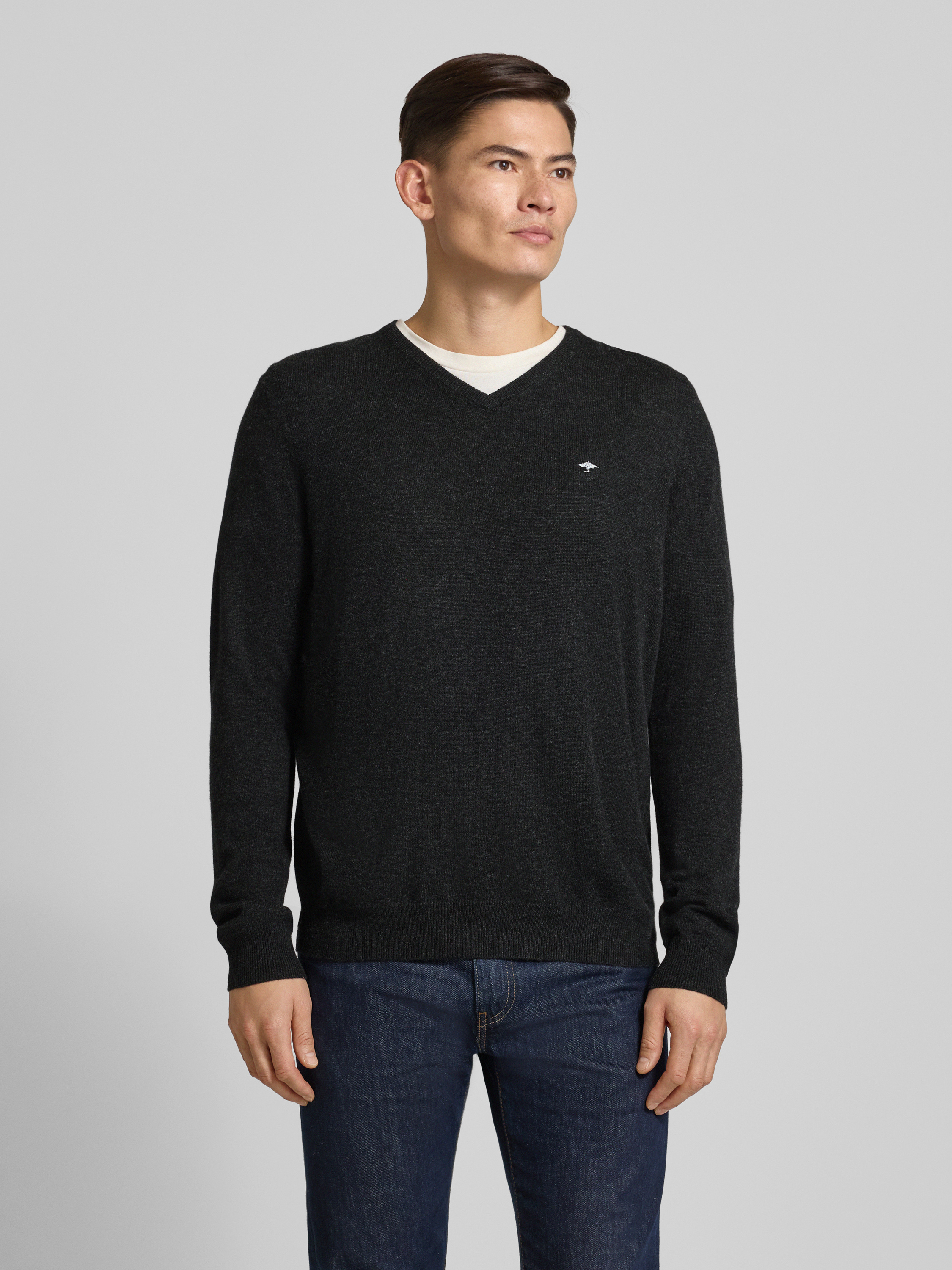 Fynch-Hatton Regular Fit Pullover Woll-Kaschmir-Mix Modell 'Merino ...