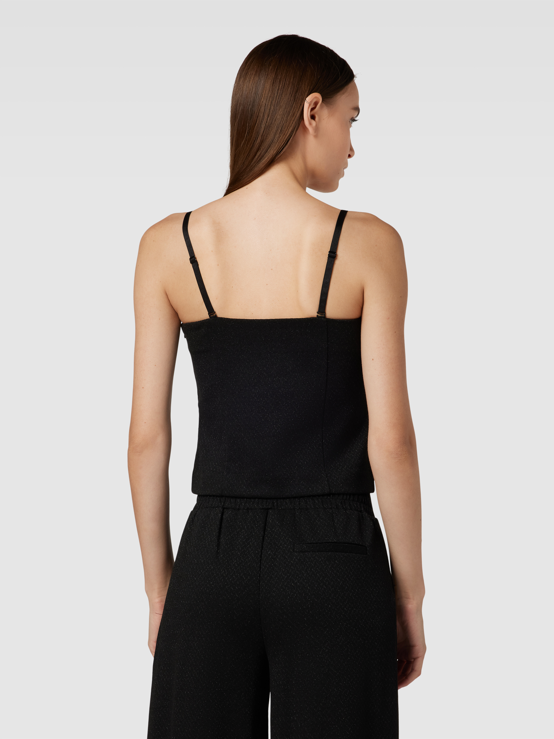 ICHI Top mit Herz-Ausschnitt Modell 'KATE' (black) online kaufen