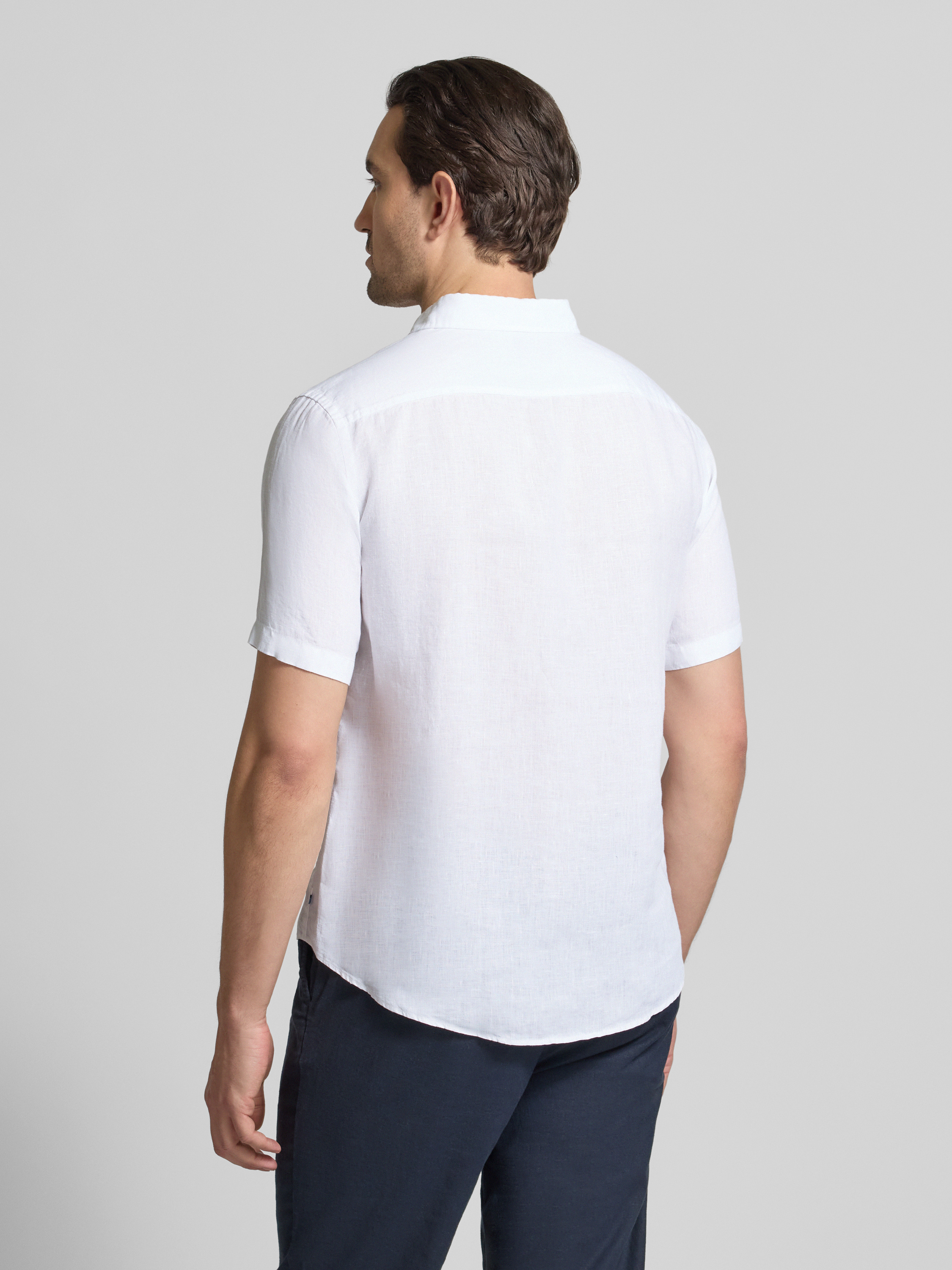 OLYMP Level Five Casual fit vrijetijdsoverhemd van linnen in wit online ...