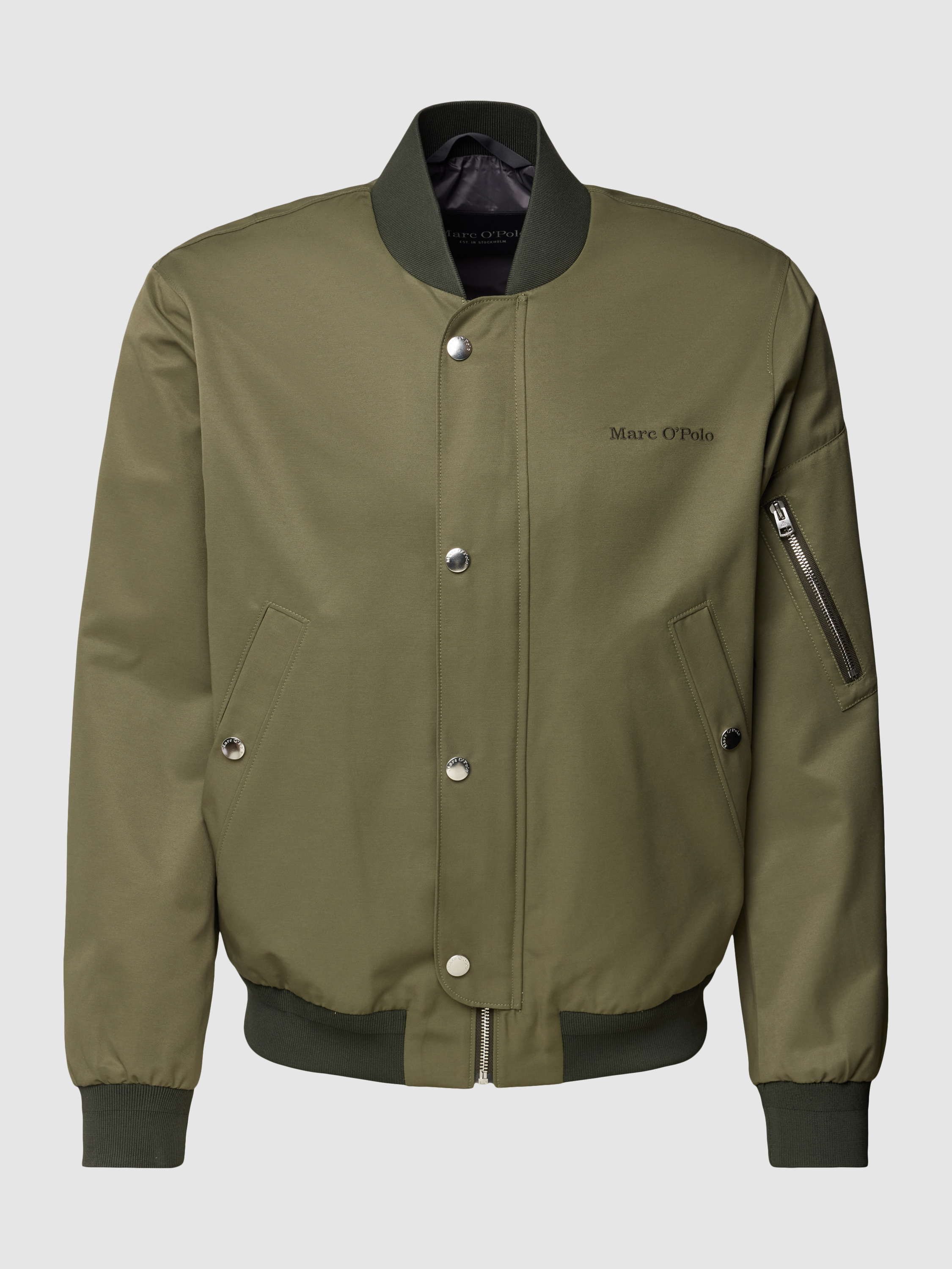 Marc O'Polo Jas met opstaande kraag in olijfgroen online kopen | P&C