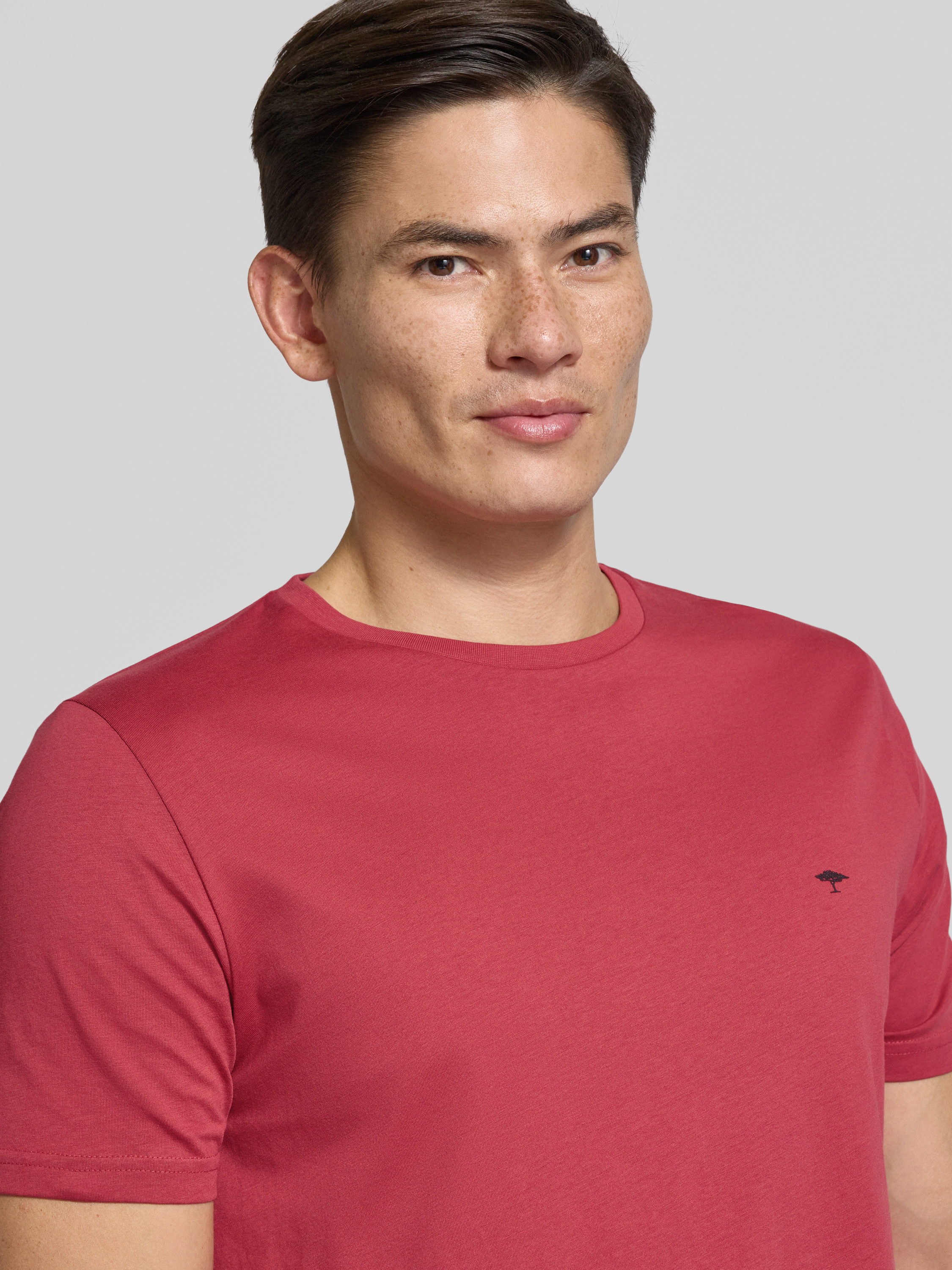 Fynch-Hatton T-Shirt mit Label-Stitching (koralle) online kaufen