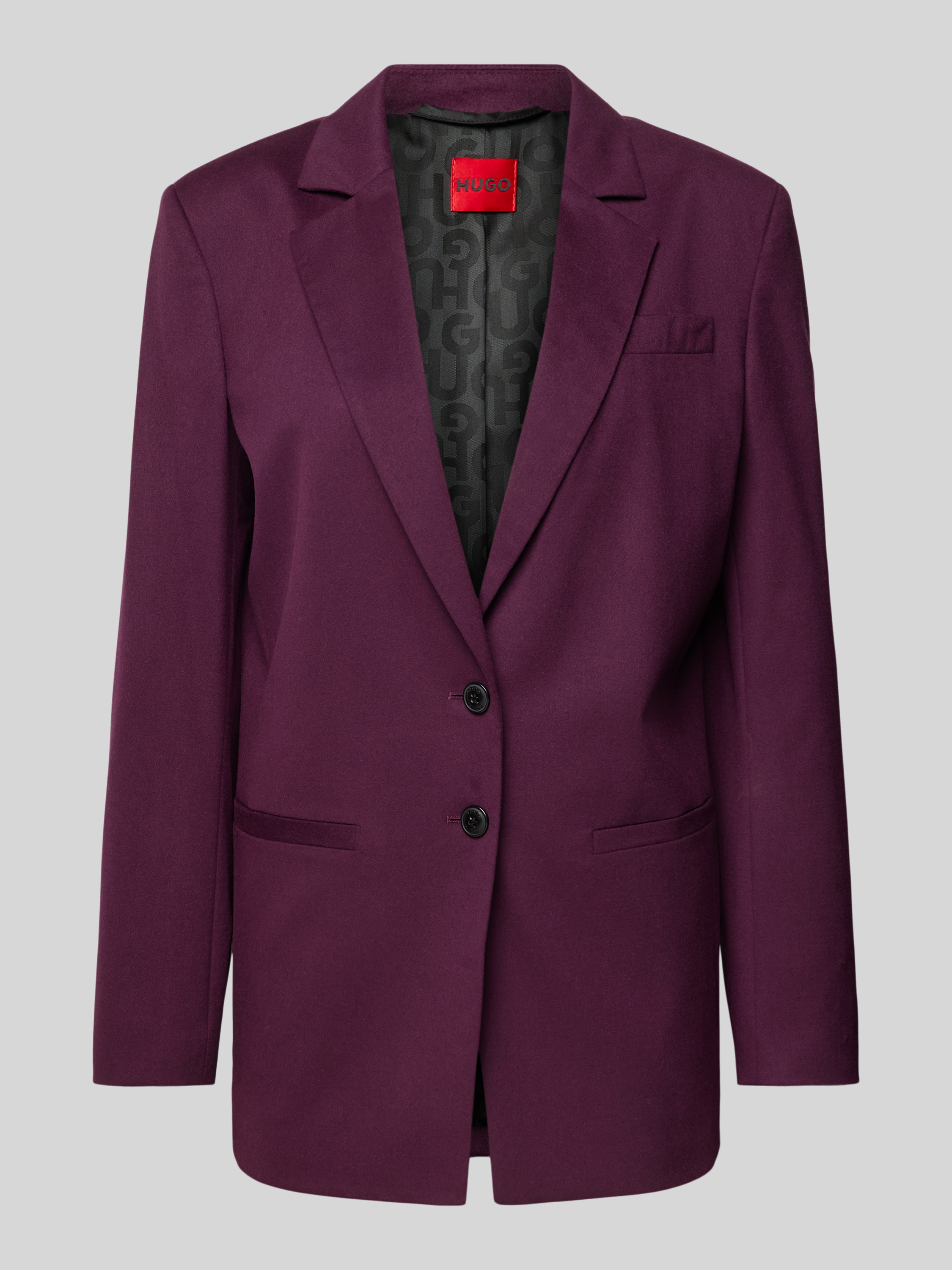 HUGO Blazer mit Reverskragen Modell 'Amyia' (aubergine) online kaufen